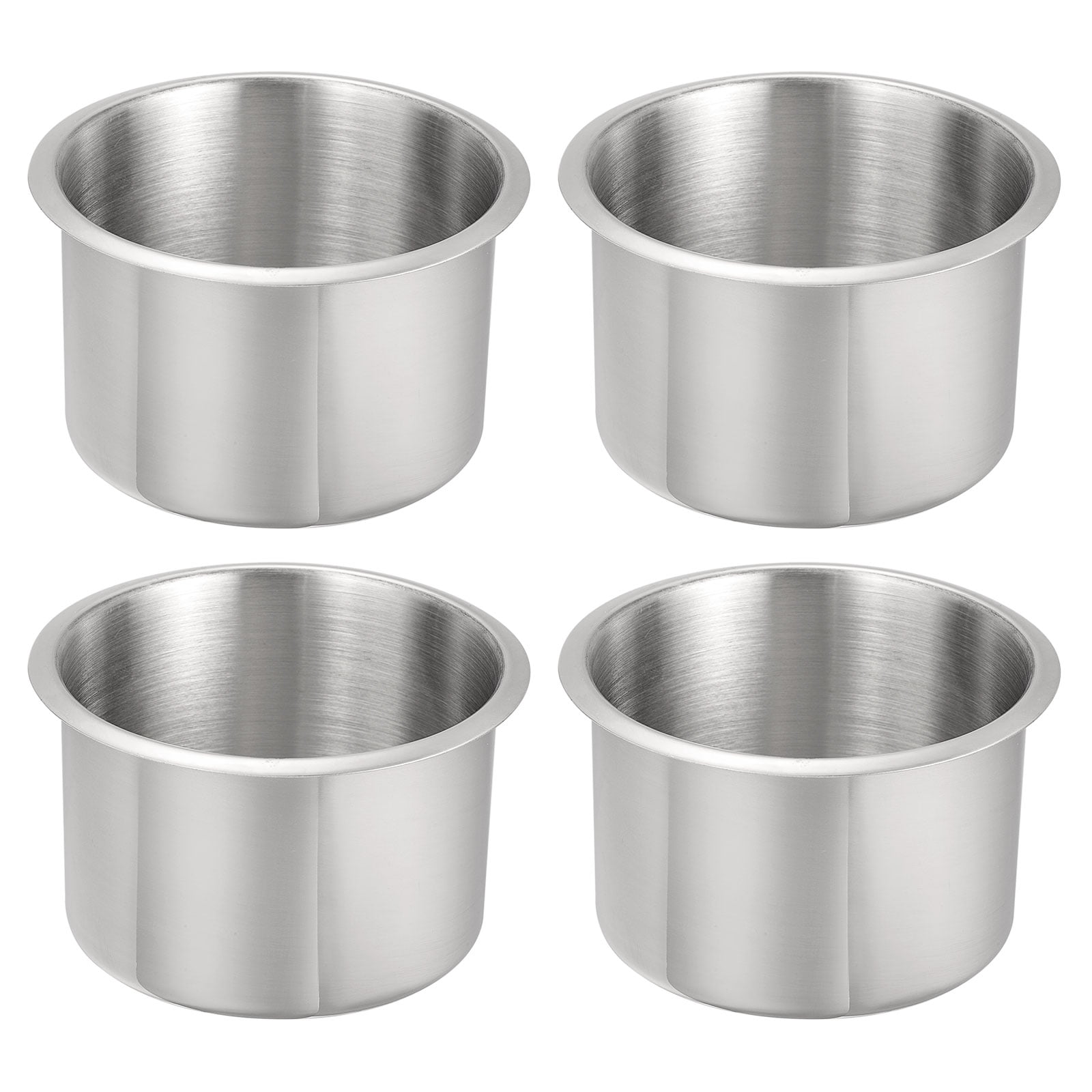 Uxcell 4 Pcs 201 Stainless Steel Drop-in Cup, 2.2" x 3.74" Drink Can ...