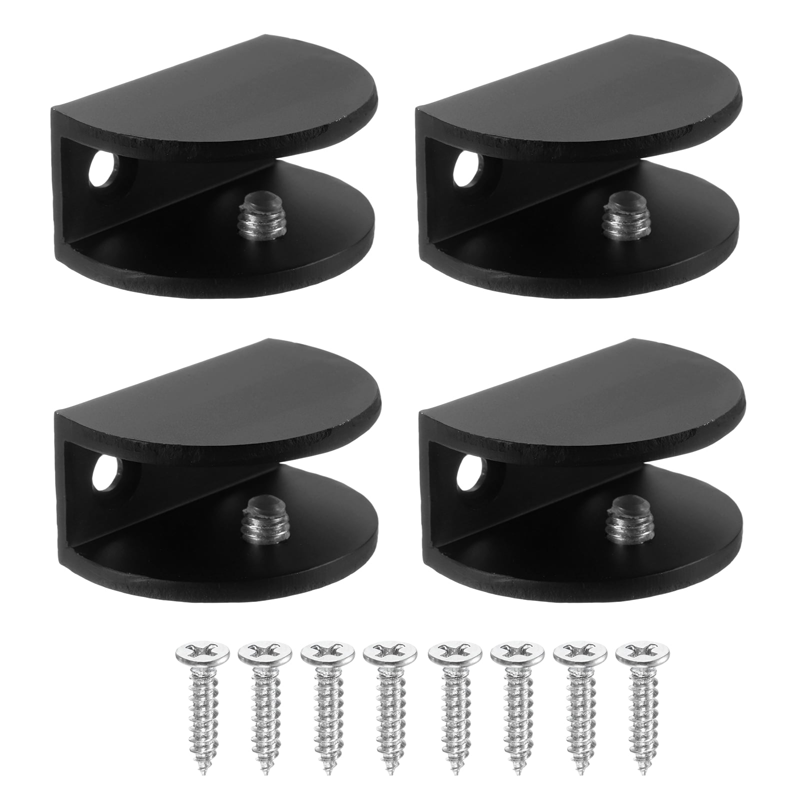 Uxcell Adjustable Frameless Glass Shelf Bracket, Shower Glass Clamp ...