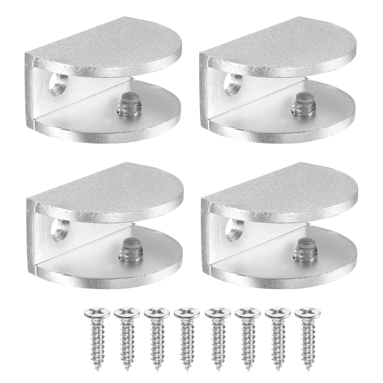 Uxcell Adjustable Frameless Glass Shelf Bracket, Shower Glass Clamp ...