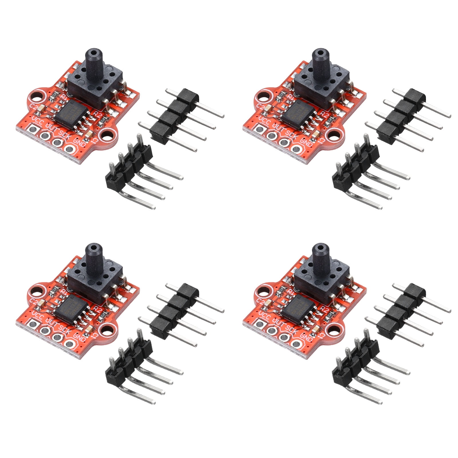 Uxcell 4 Pcs Air Pressure Sensor Module Board, 3.3-5V Digital ...