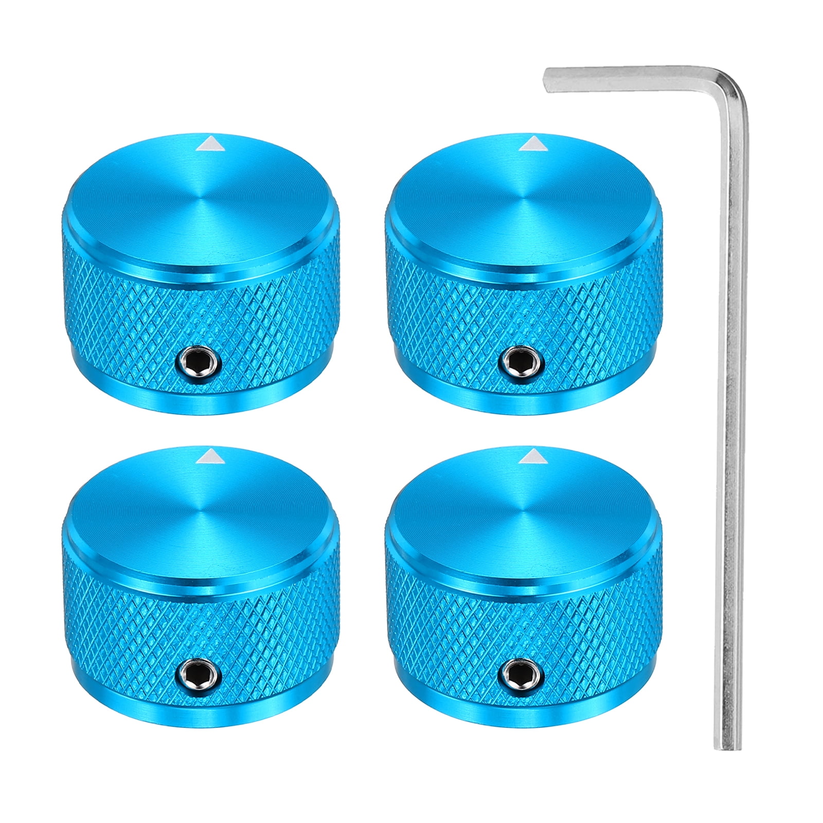 Uxcell 4 Pcs Aluminium Potentiometer Knobs, 1/4