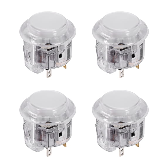 Uxcell 4 Pcs Arcade LED Lights Push Button (24mm) - 5A 12/24V LED ...