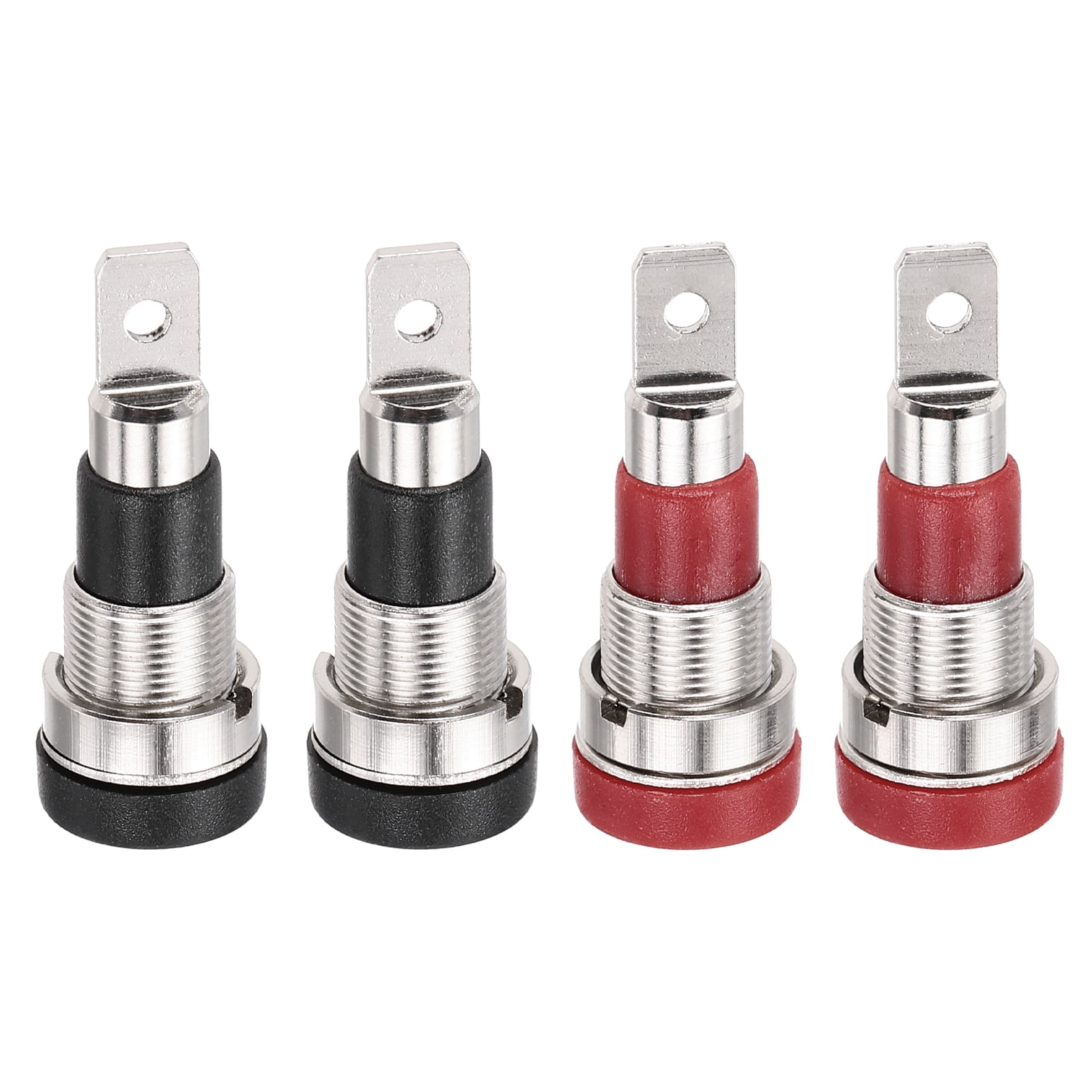Uxcell 4 Pcs Banana Jack, 24A 8 x 4mm Panel Mount/Soldering Banana ...