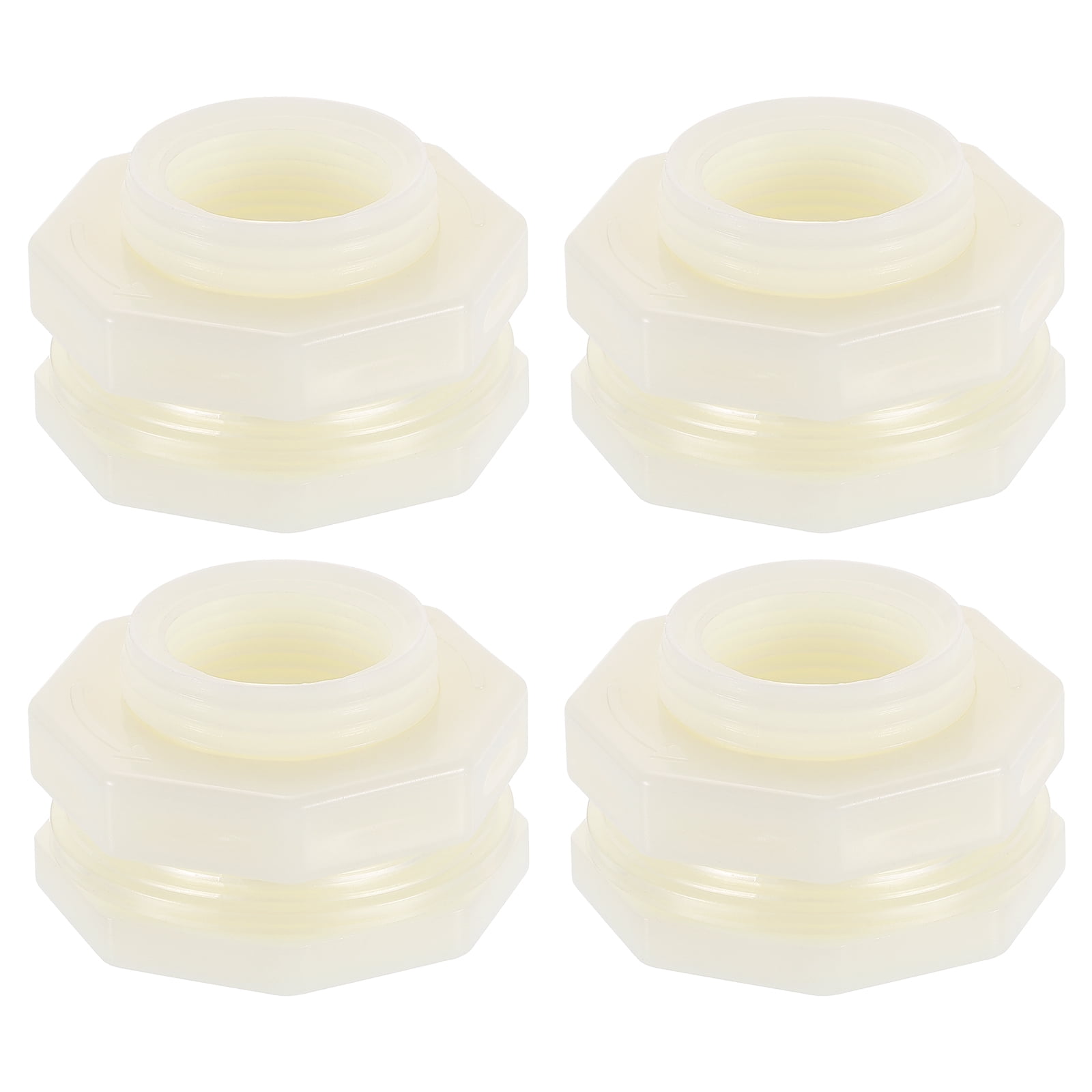 Uxcell 4 Pcs Bulkhead Fitting, DN20 25mm ID Bulkhead Wter Tank ...