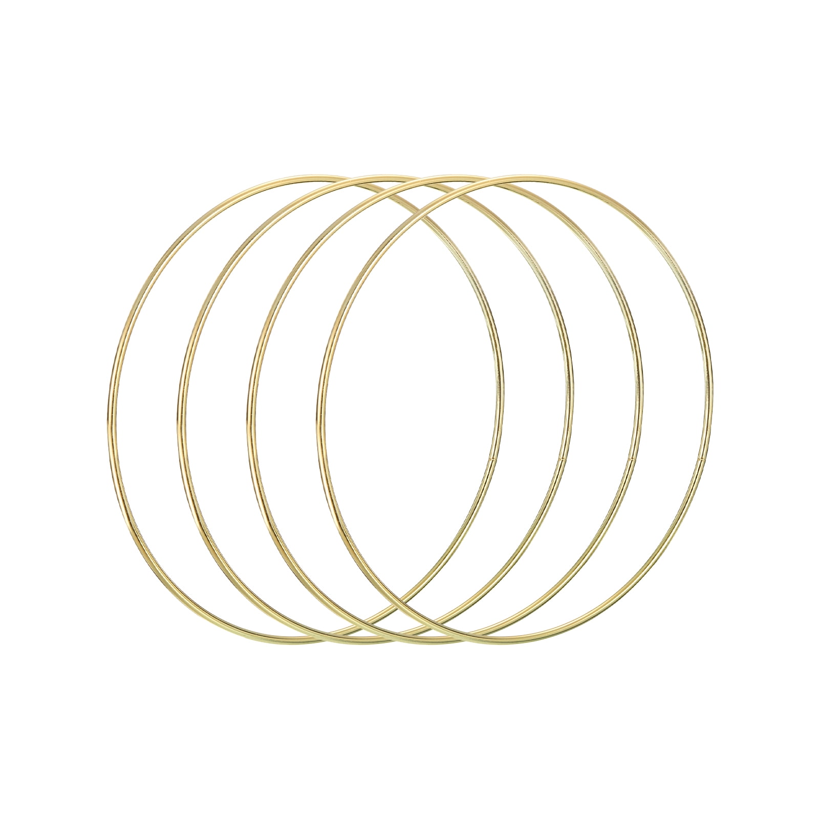 Uxcell 4 Pcs Dream Catcher Rings,Metal Craft Hoops Floral Hoops 10 Inch ...