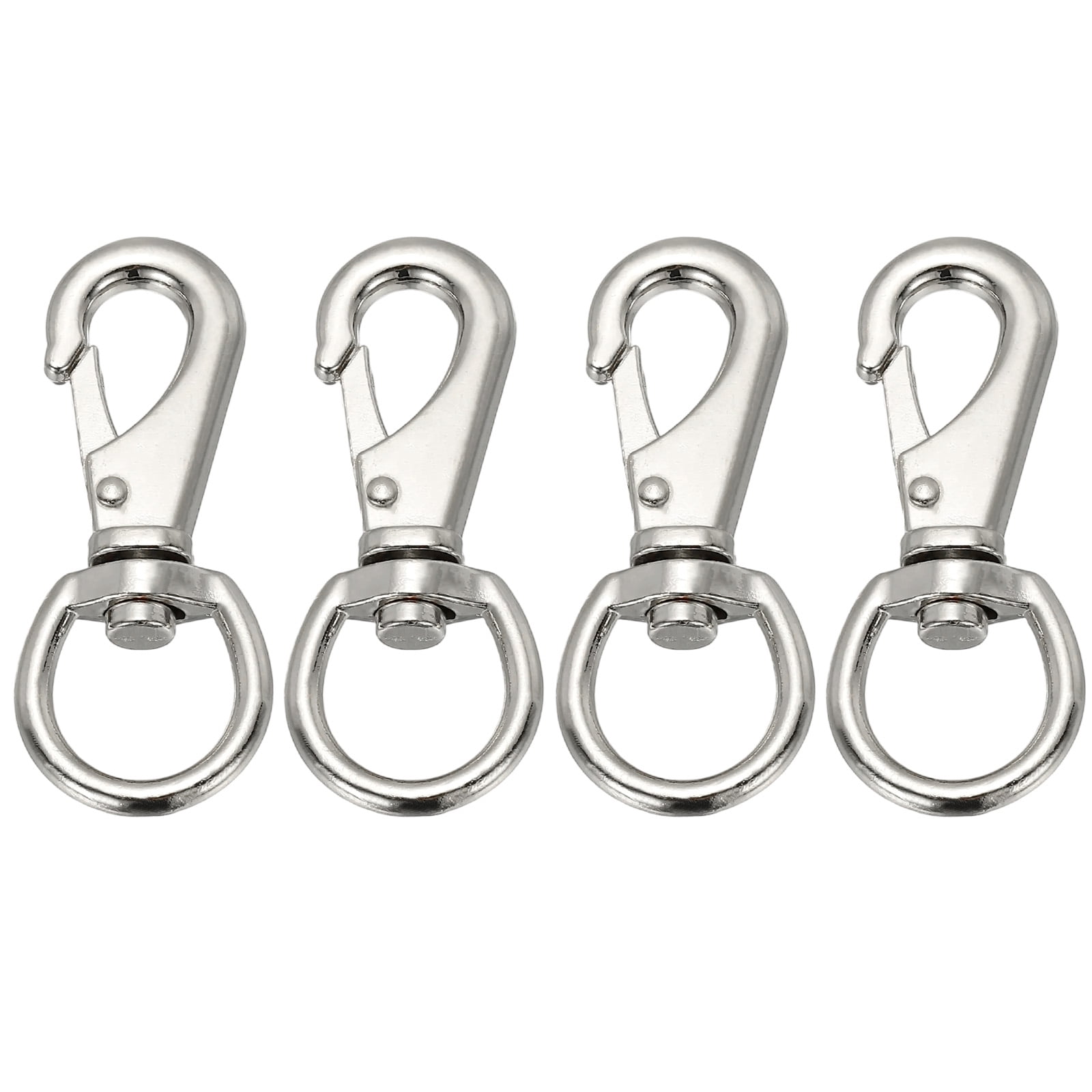 Uxcell 4 Pcs Flag Swivel Snap Clips, 2.7 Inch Heavy Duty Alloy Flag ...