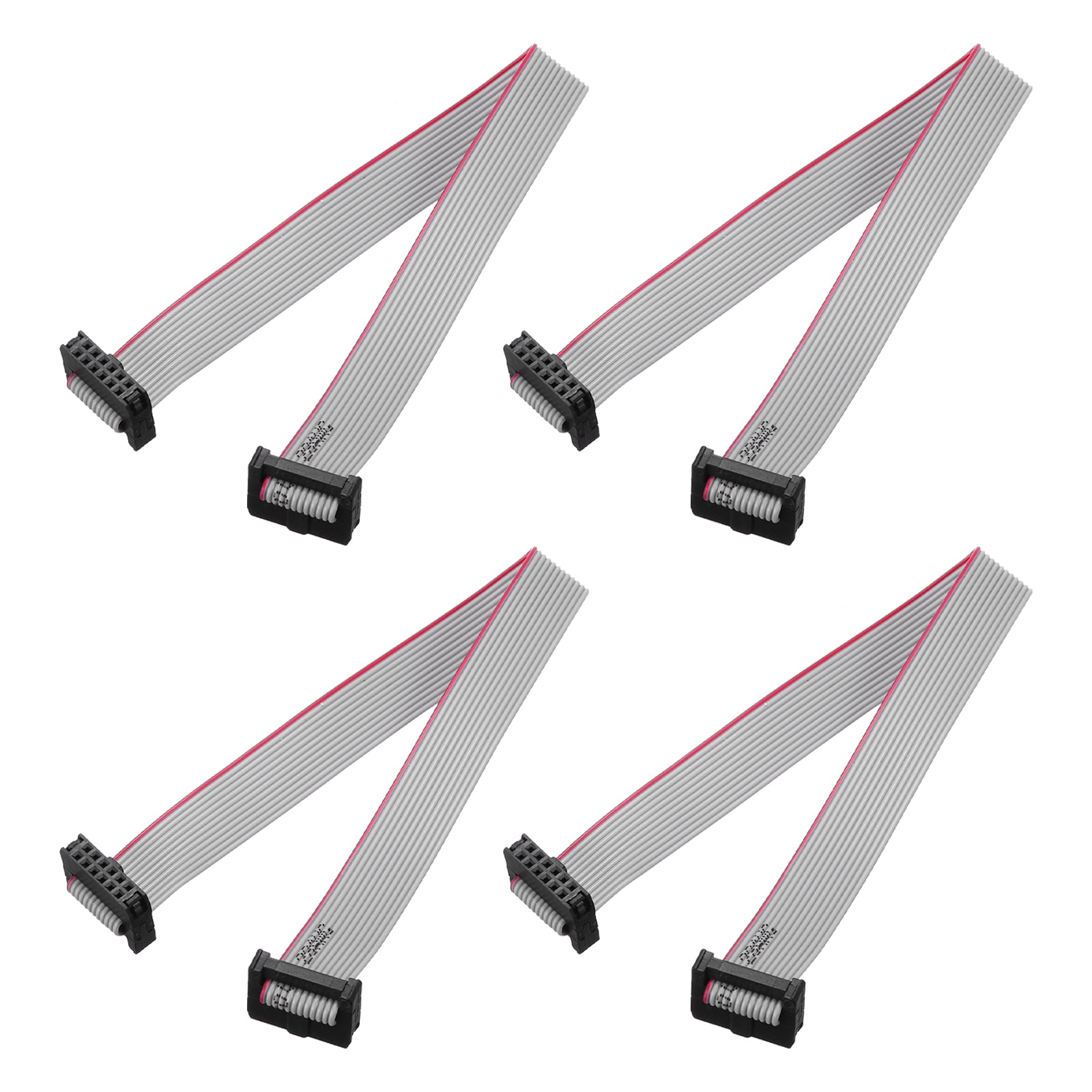Uxcell 4 Pcs Flat Ribbon Cable, 2mm Pitch 12mm Width 20cm Long 12 Pin ...