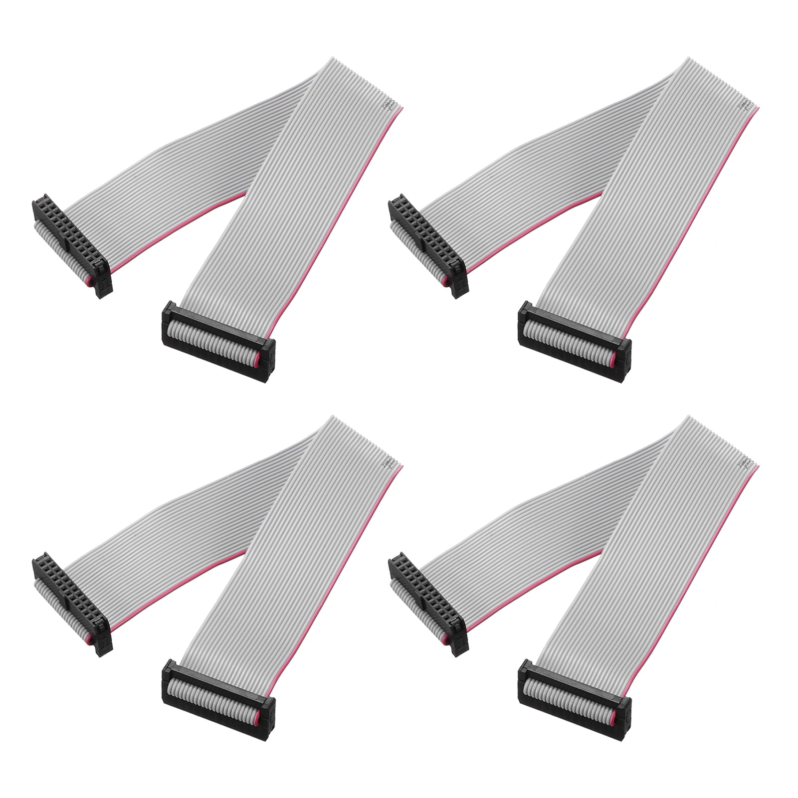 Uxcell 4 Pcs Flat Ribbon Cable, 2mm Pitch 24mm Width 20cm Long 24 Pin ...