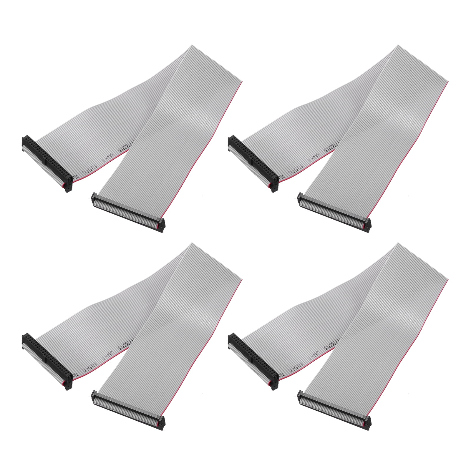 Uxcell 4 Pcs Flat Ribbon Cable, 2mm Pitch 44mm Width 30cm Long 44 Pin ...