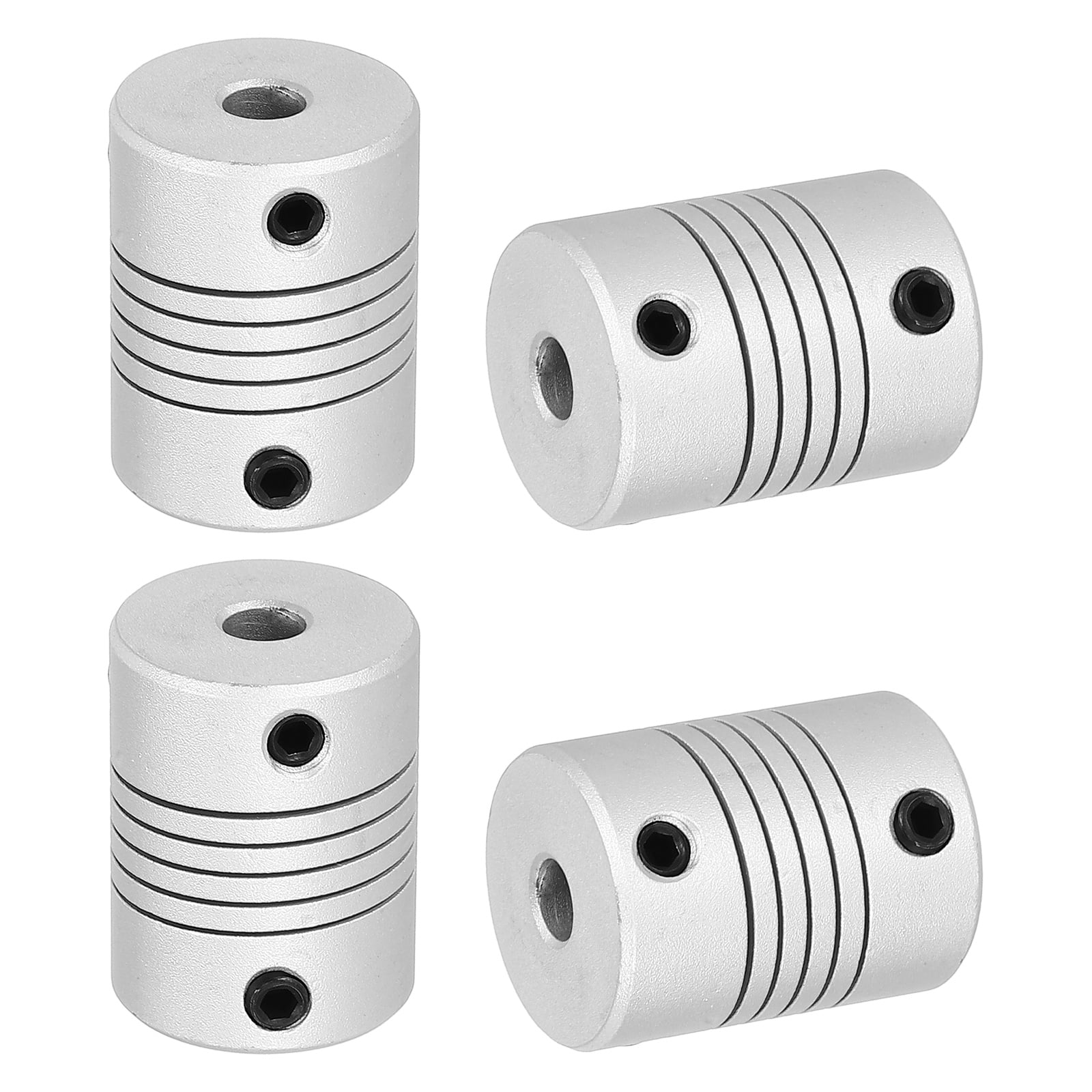 Uxcell 4 Pcs Flexible Couplings 4mm to 5mm Aluminum Alloy Joint ...