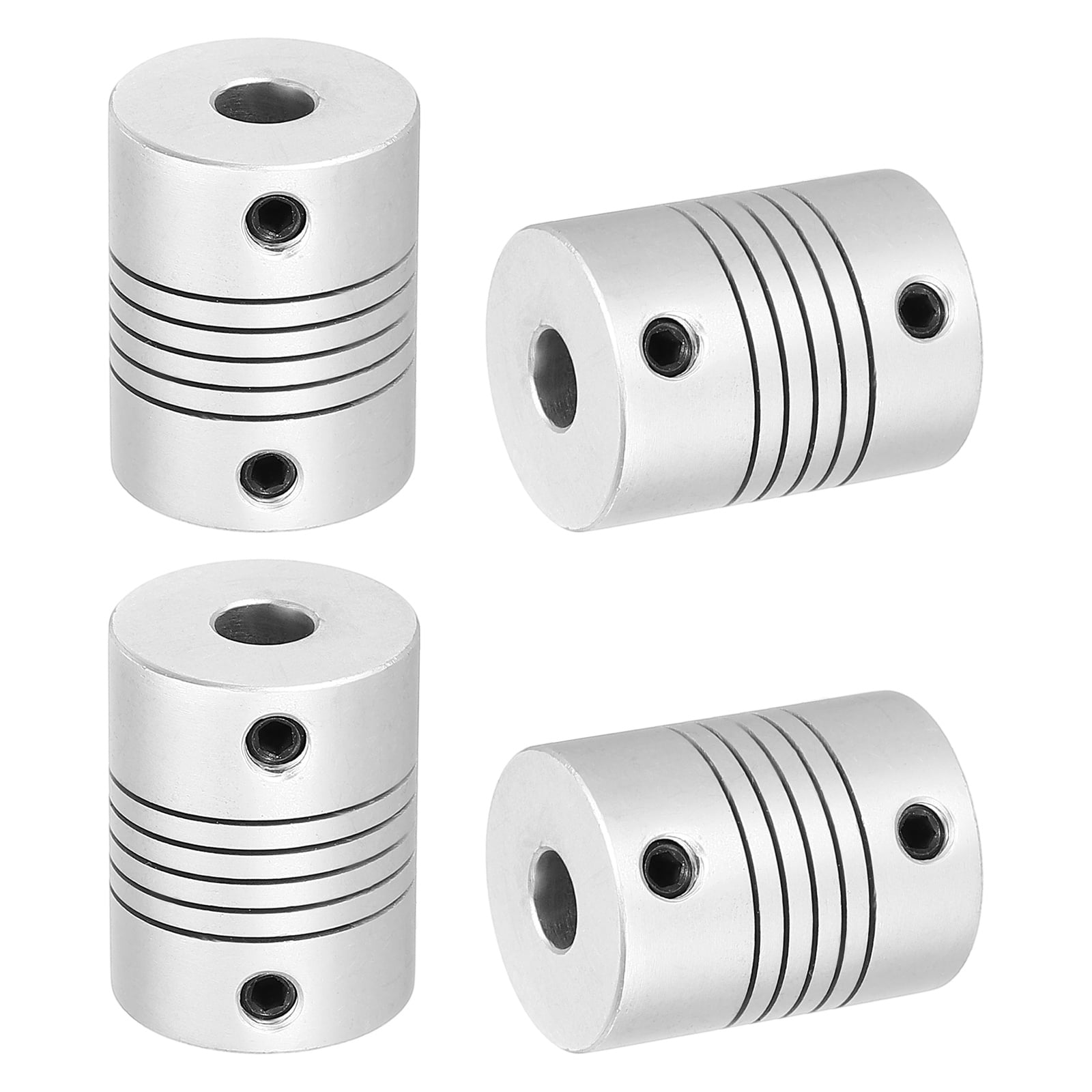 Uxcell 4 Pcs Flexible Couplings 4mm to 6mm Aluminum Alloy Joint ...