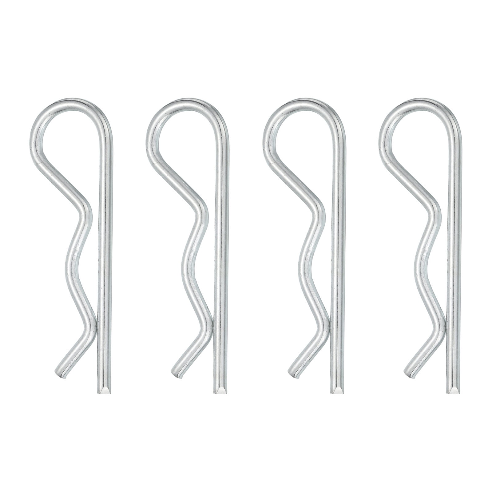 Uxcell 4 Pcs Hitch Pin Clip, 6mm x 120mm R Clips Carbon Steel Retaining ...