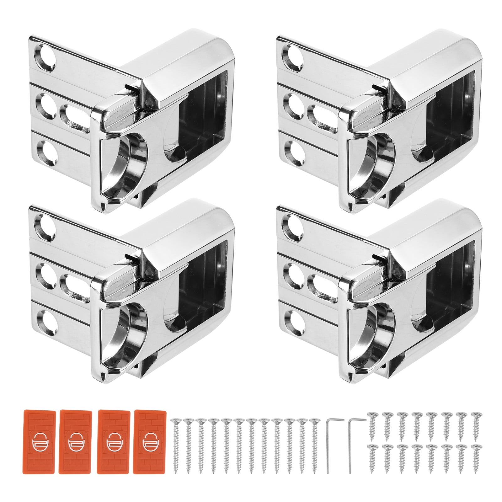 Uxcell 4 Pcs Home Security Door Lock, Child Proof Door Reinforcement ...