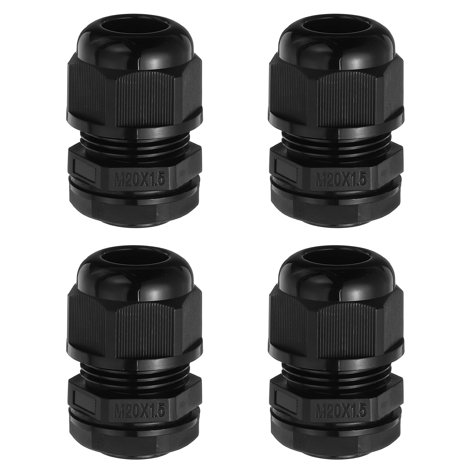Uxcell 4 Pcs M20 Cable Gland, 4-5mm 3 Wire Holes Waterproof Nylon Cable ...