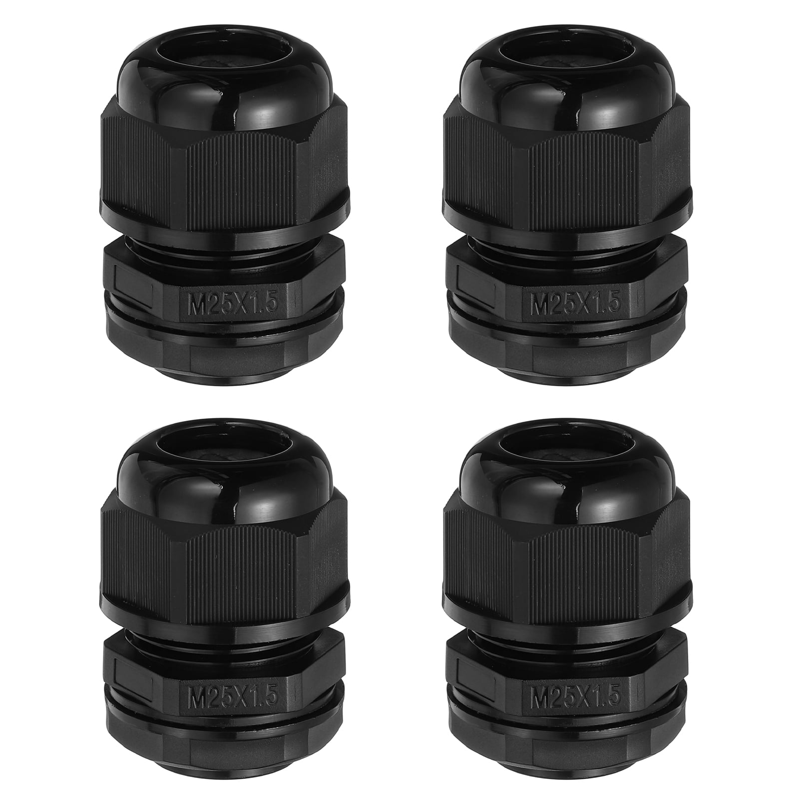 Uxcell 4 Pcs M25 Cable Gland, 5-6mm 5 Wire Holes Waterproof Nylon Cable ...