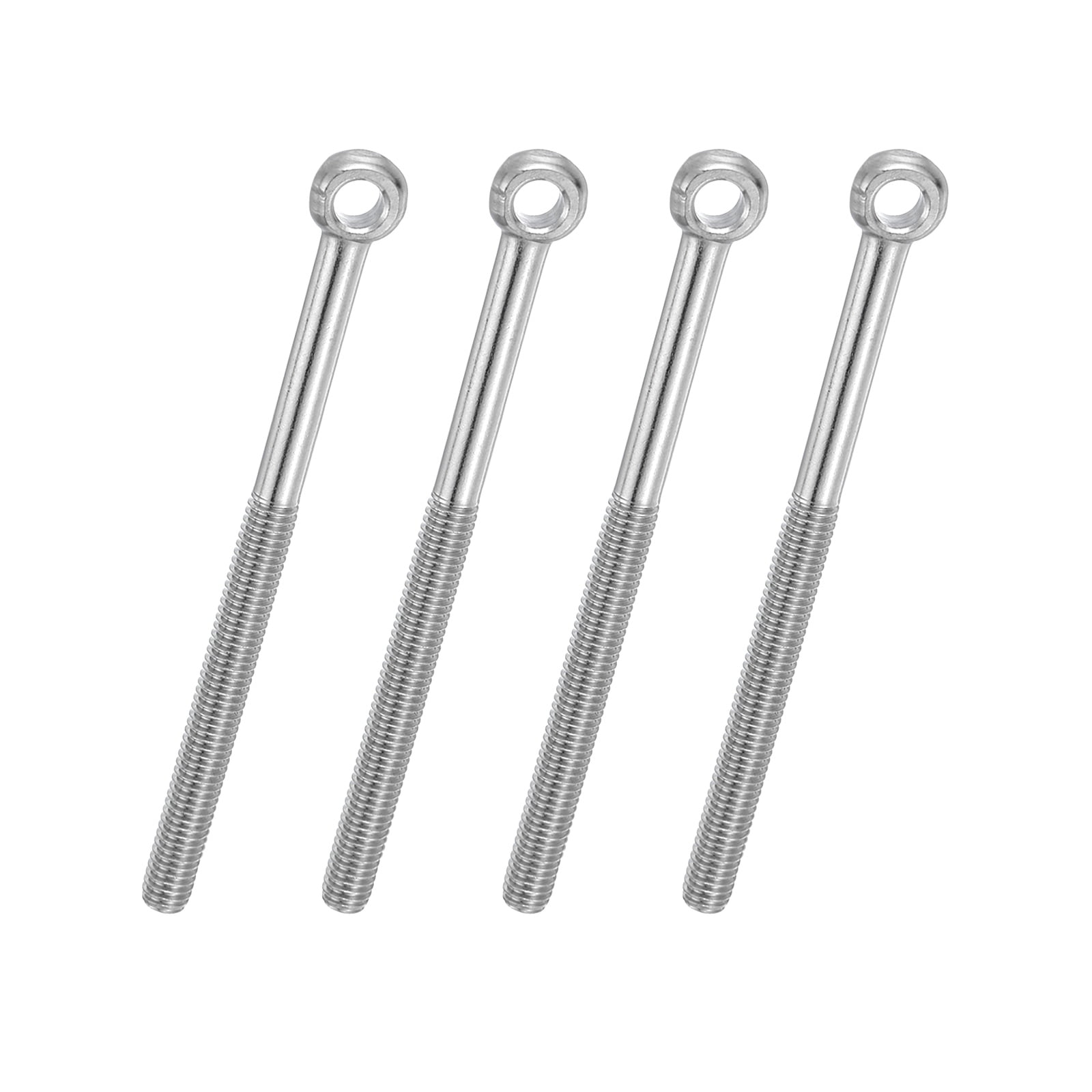 Uxcell 4 Pcs M6x75mm Shoulder Swing Lifting Eye Bolt, 304 Stainless ...