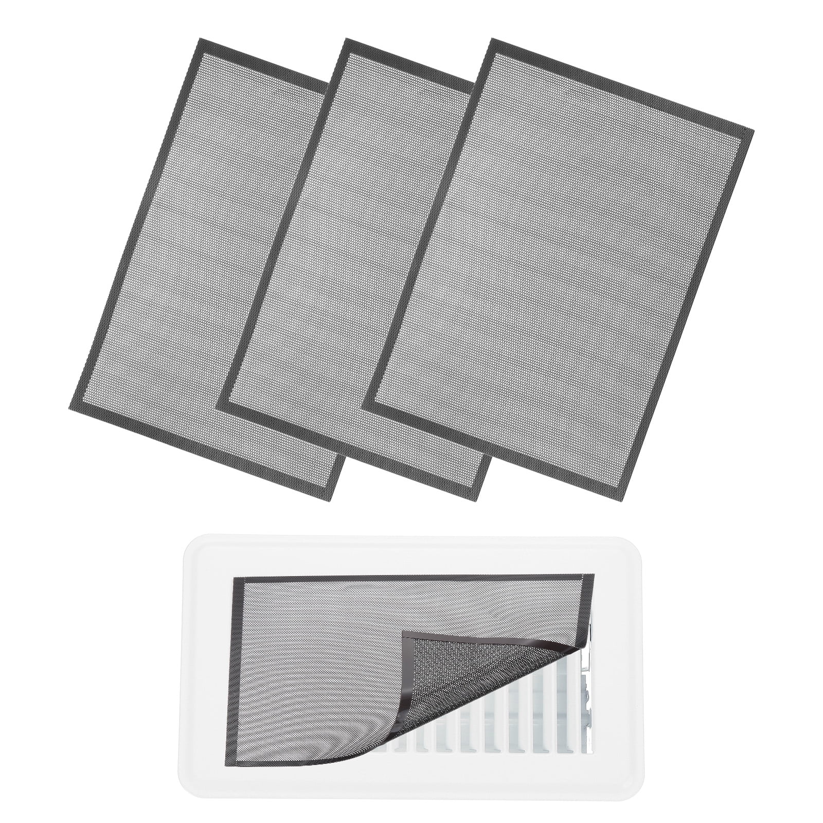 Uxcell 4Pcs Magnetic Floor Vent Covers, Floor Register Cover Mesh Air ...