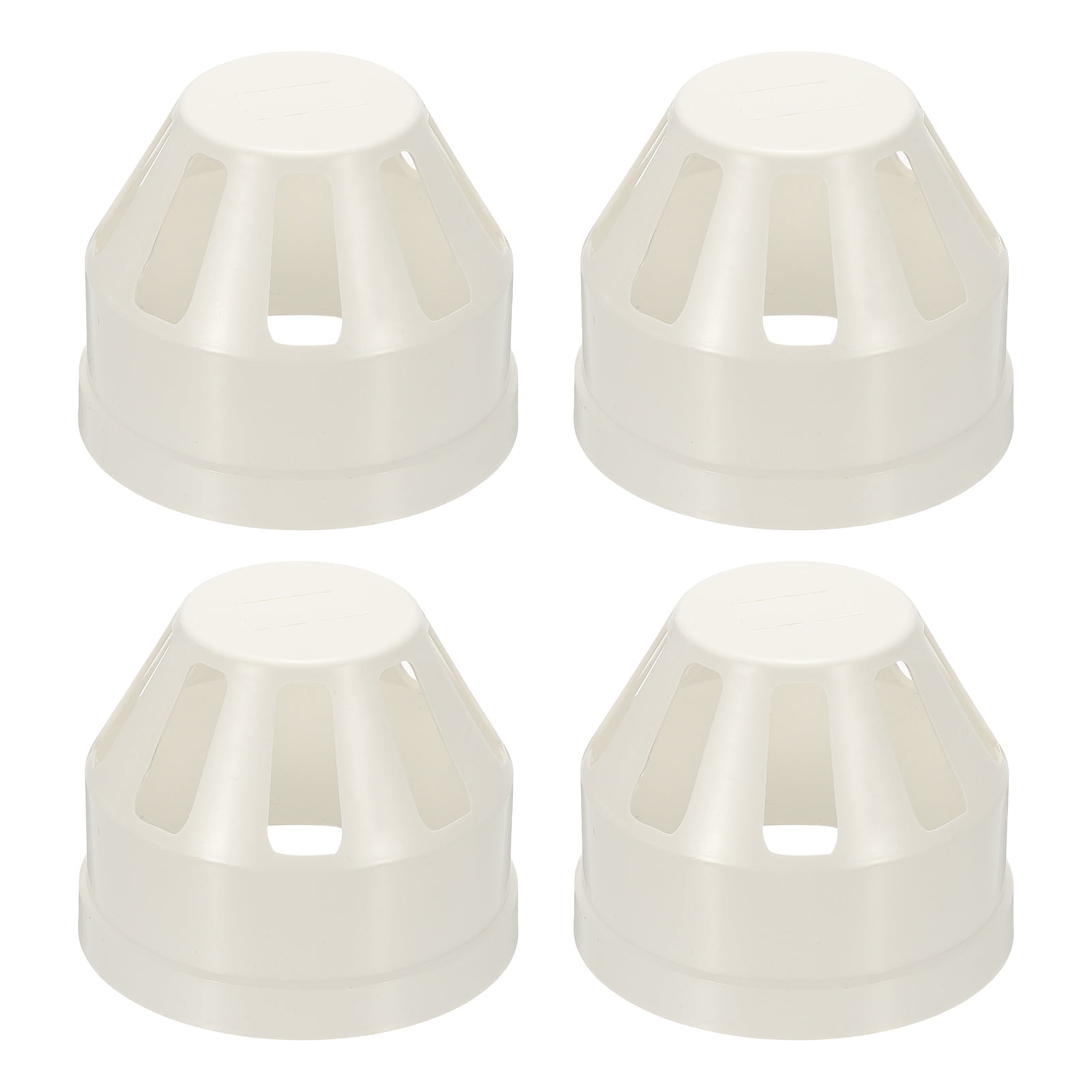 Uxcell 4Pcs Drain Pipe Vent Cap, 4.3 Inch Vent Pipe End Cap Cover Roof ...