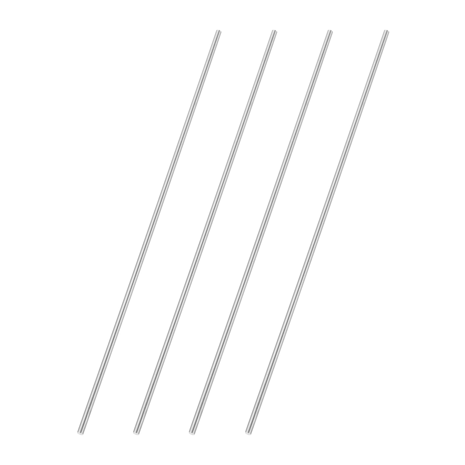 Uxcell 4 Pcs Round Steel Rod 2.1mm Diameter HSS Lathe Bar Stock Tool ...
