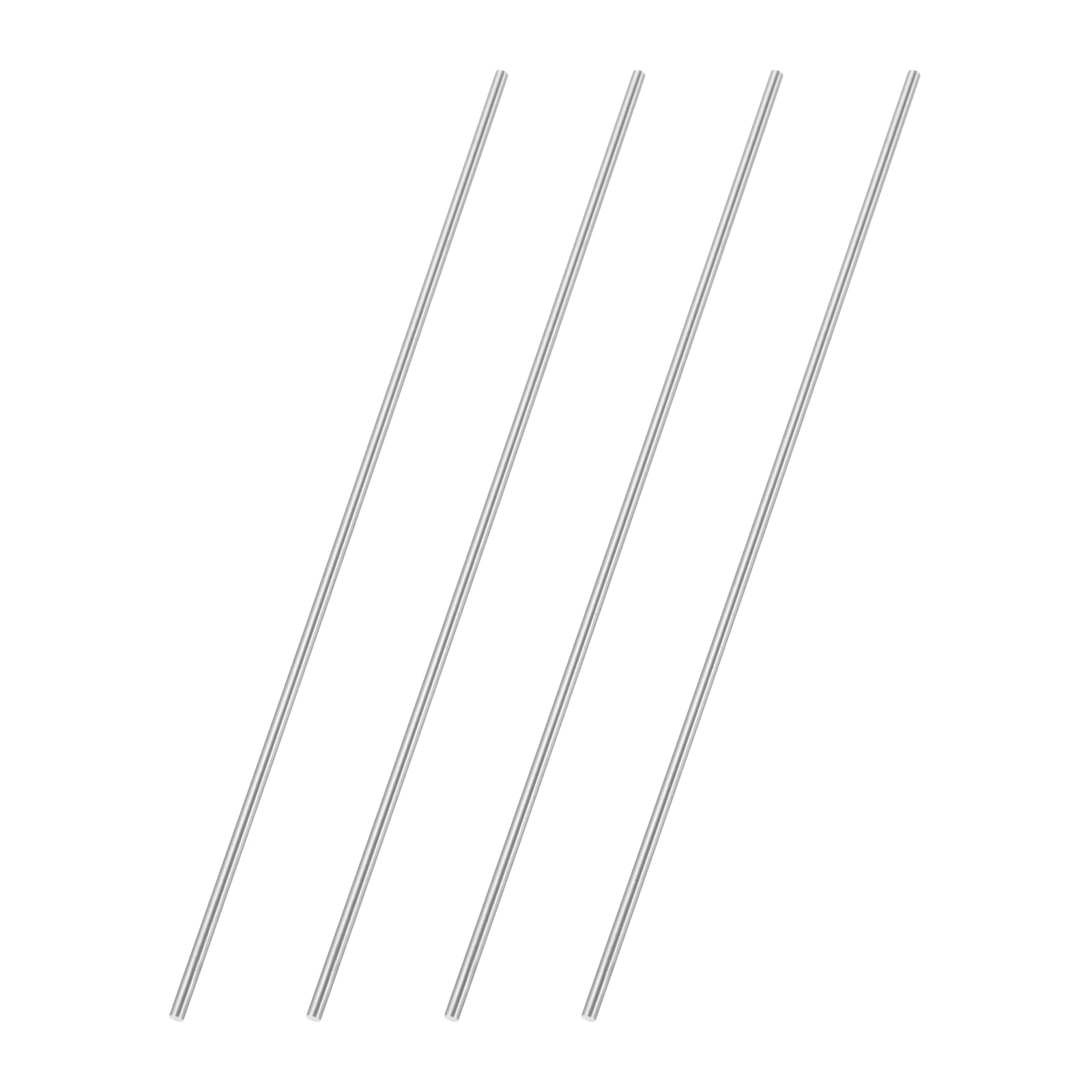 Uxcell 4 Pcs Round Steel Rod 2mm Diameter HSS Lathe Bar Stock Tool ...