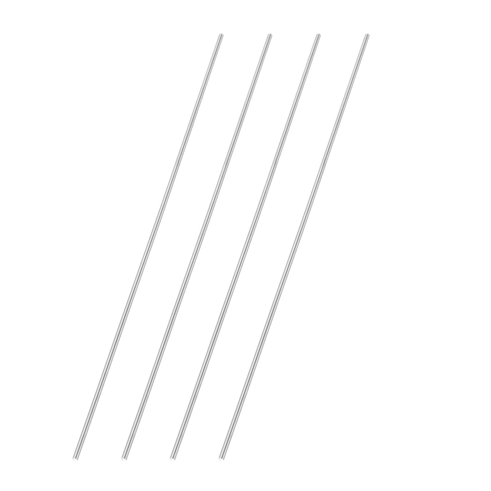 Uxcell 4 Pcs Round Steel Rod 2mm Diameter HSS Lathe Bar Stock Tool ...