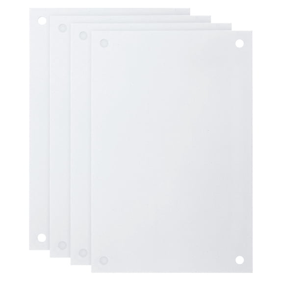 Uxcell 4 Pcs White Blank Metal Sign, 5.9x3.9" Blank Sublimation ...