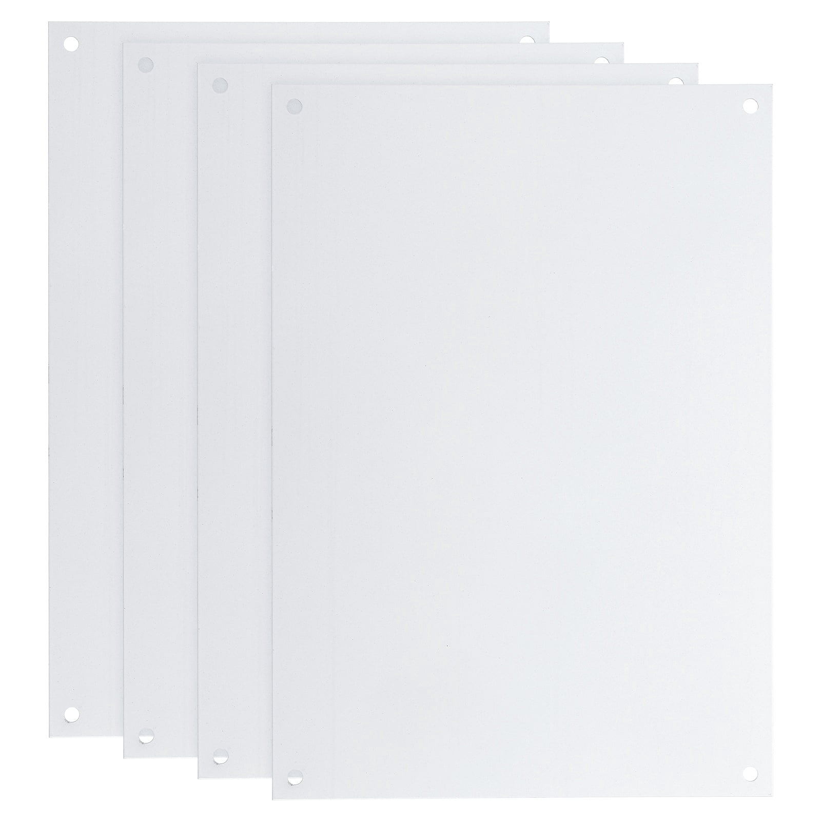 Uxcell 4 Pcs White Blank Metal Sign, 9.8x6.9" Blank Sublimation ...