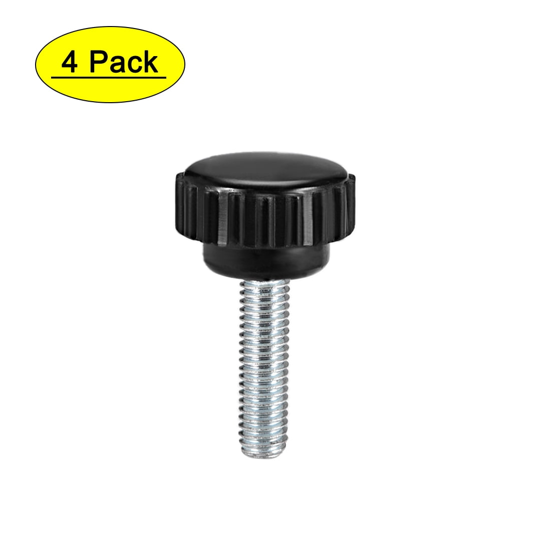 Uxcell Knurled Clamping Knobs Threaded Stud Head Thumb Screws M6 x 20mm - Walmart.com