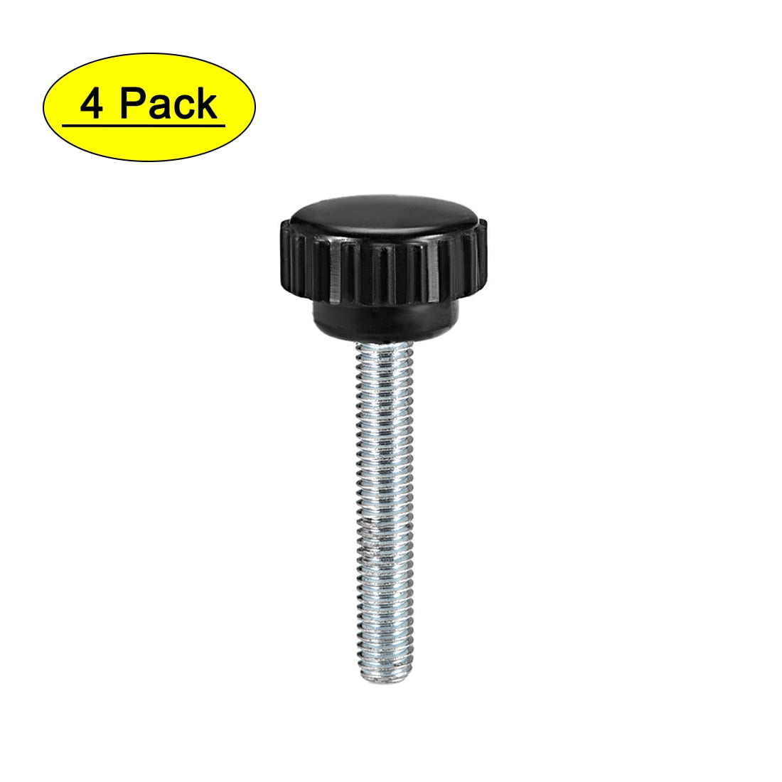 Uxcell Knurled Clamping Knobs Threaded Stud Head Thumb Screws M6 x 40mm - Walmart.com