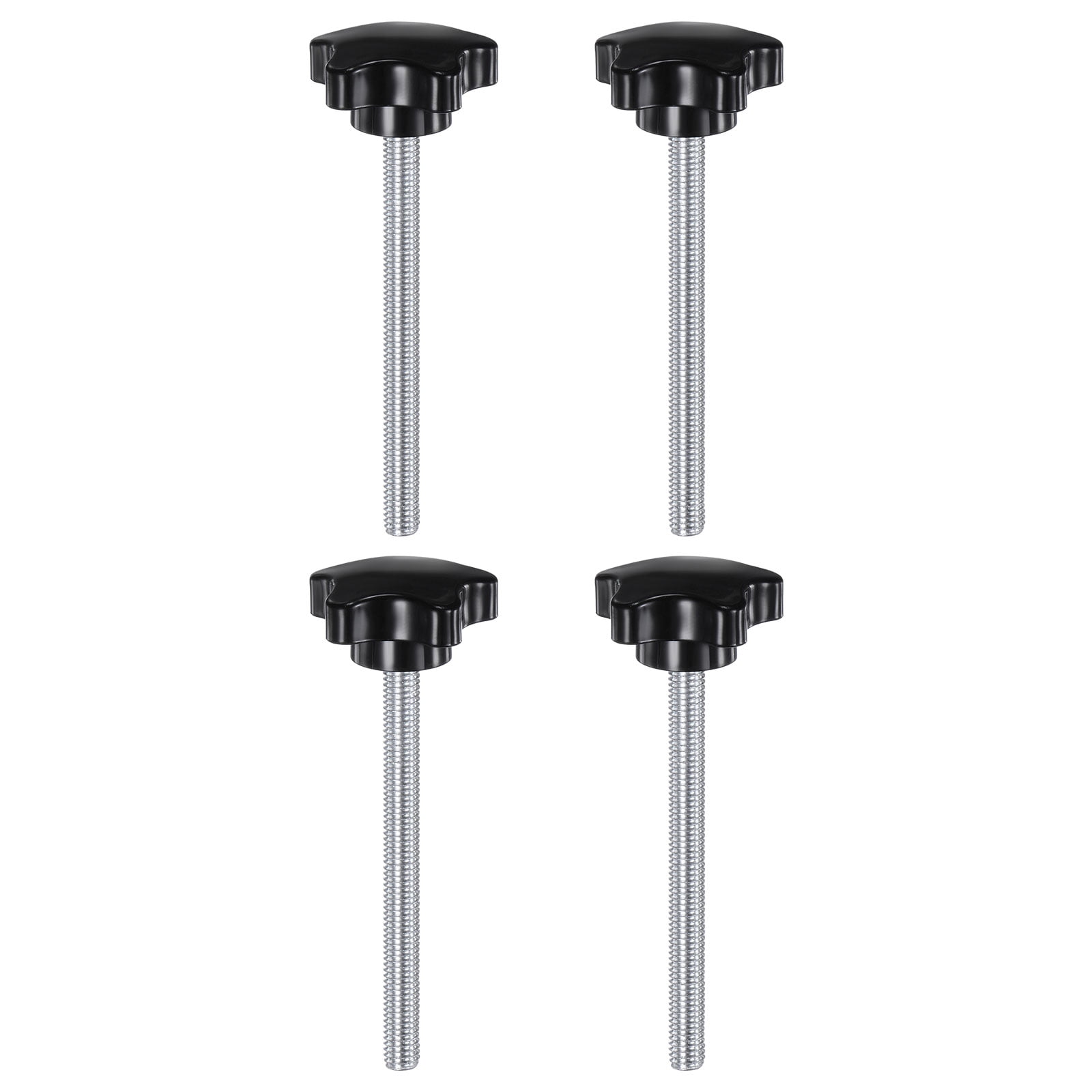 Uxcell 4 Pieces Star Clamping Knobs M8 x 100mm Metric Thread 39mm Large ...