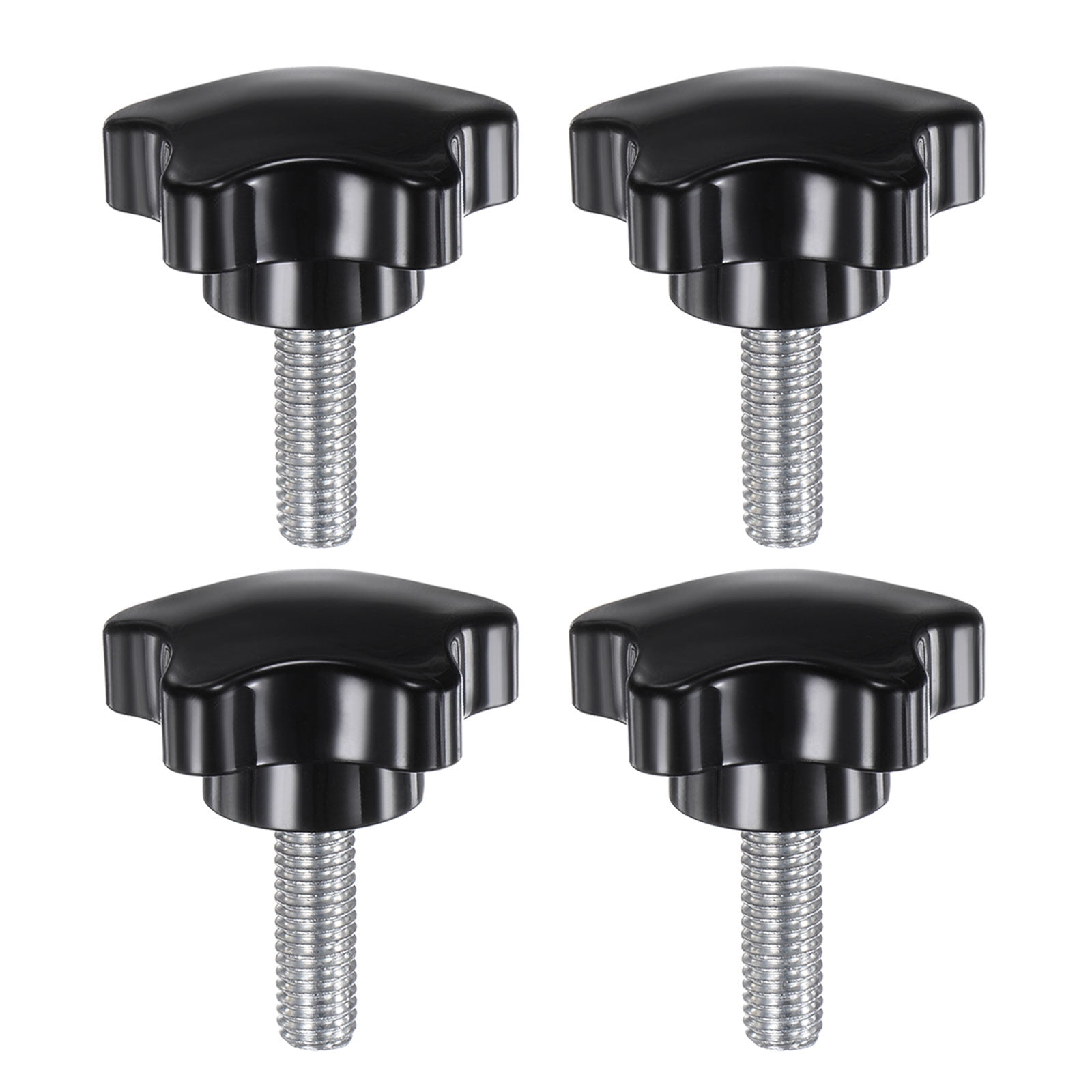 Uxcell 4 Pieces Star Clamping Knobs M8 x 25mm Metric Thread 39mm Large ...