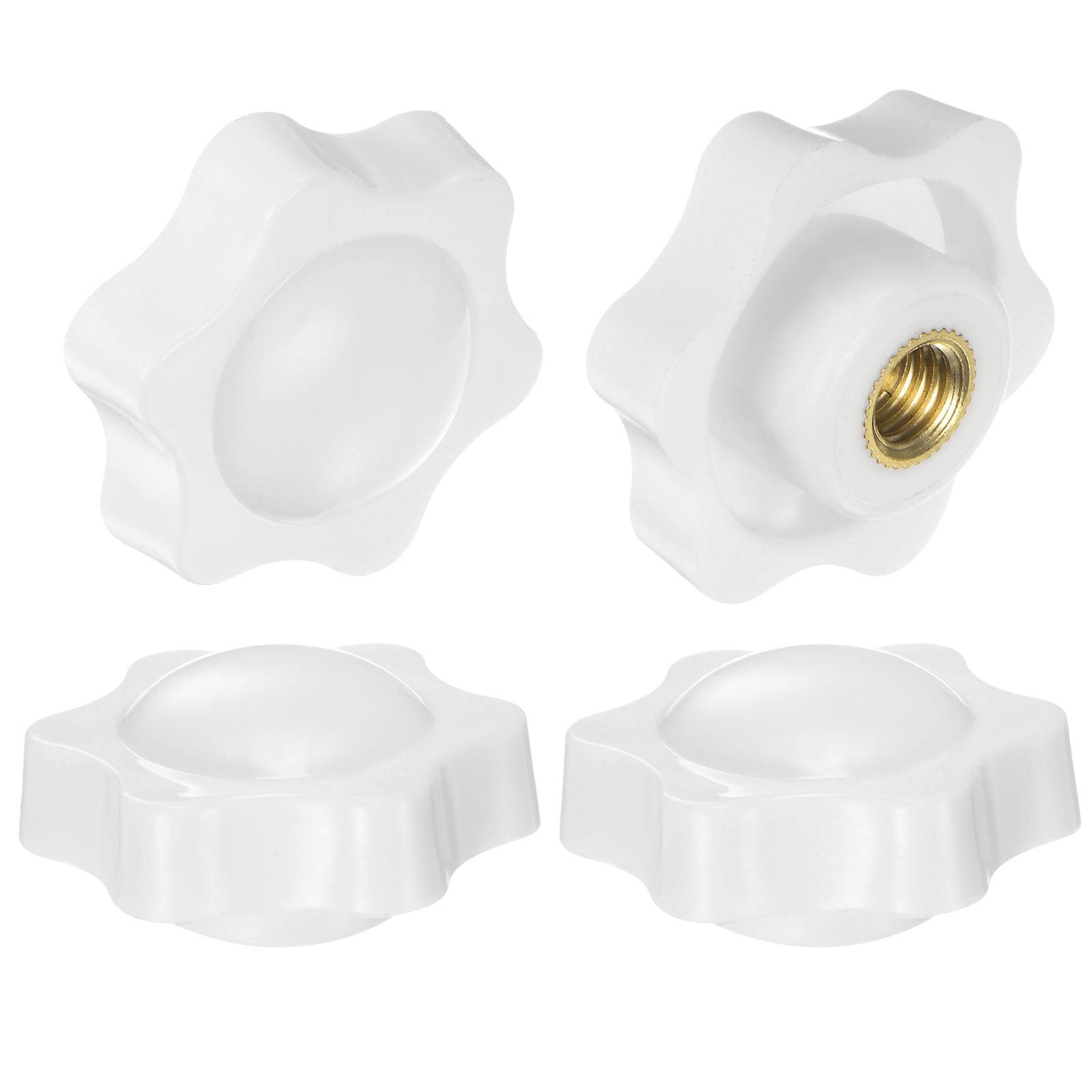 Uxcell 4 Pieces Star Knobs M8 Female Thread 38mm Head Non-Through Hole ...