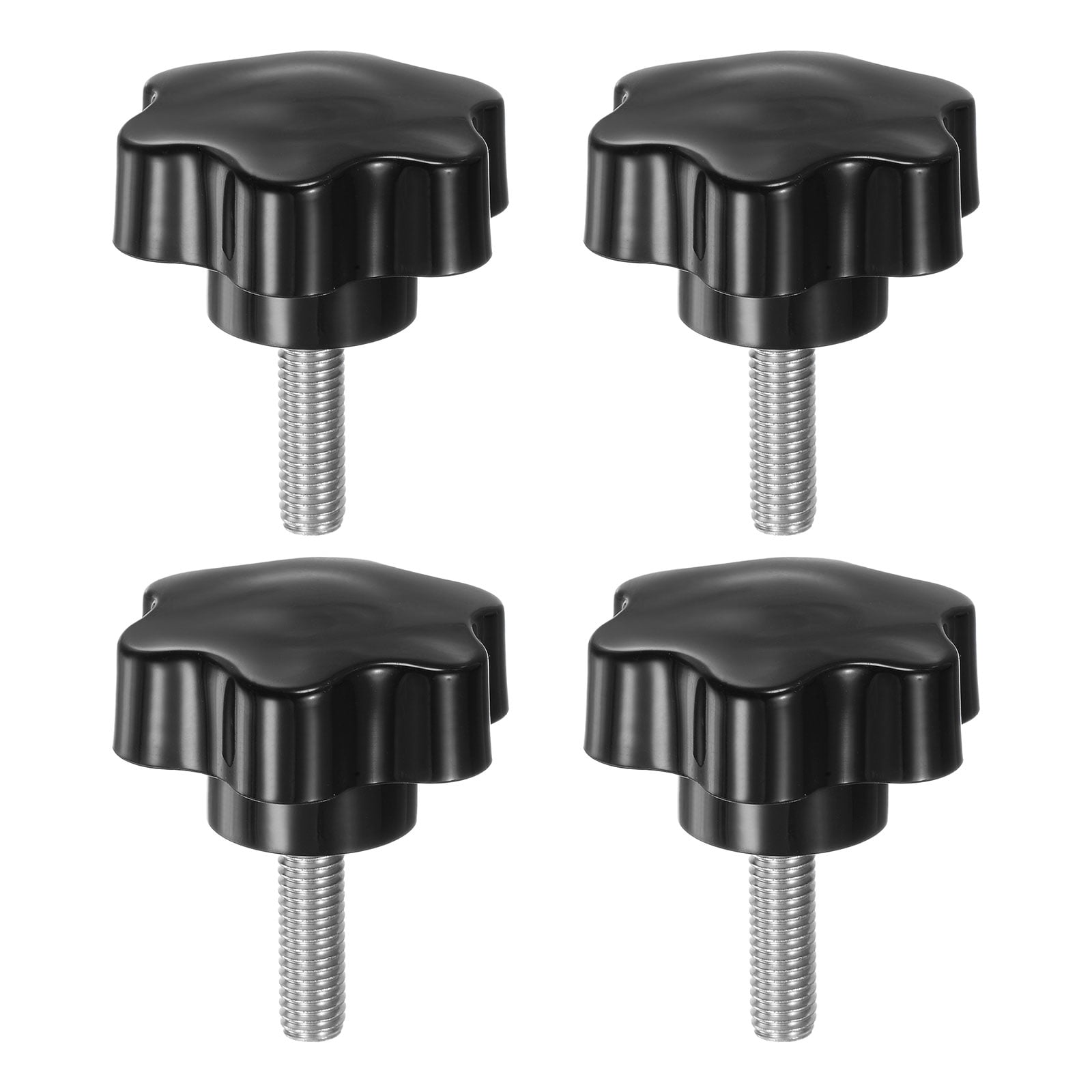 Uxcell 4 Pieces Star Knobs M8 x 25mm 304 Stainless Steel Threaded Stud ...