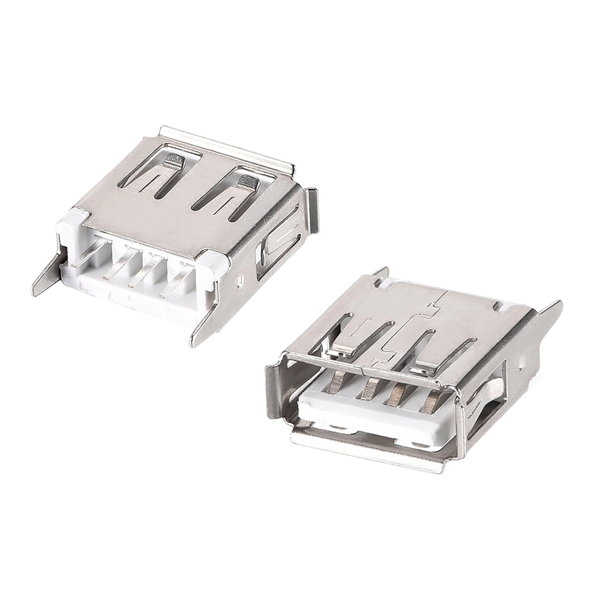 Uxcell 4-Pin DIP 180 Degree 2.0 Type A Female PCB USB Connector 20 ...