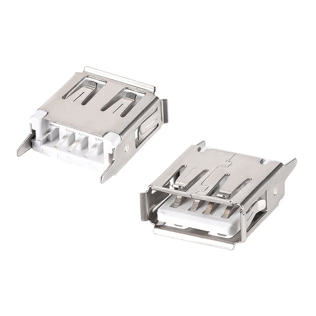 Uxcell 4-Pin DIP 180 Degree 2.0 Type A Female PCB USB Connector 30 ...