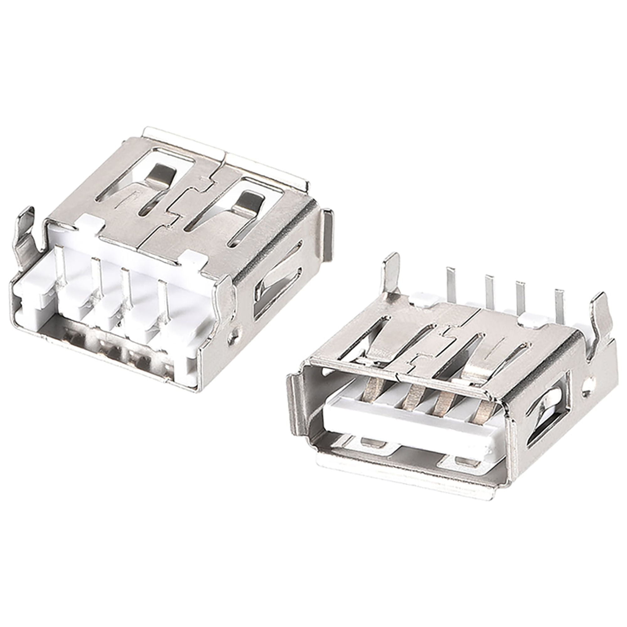 Uxcell 4-Pin DIP 90 Degree 2.0 Type A Female PCB USB Connector 20 Count ...