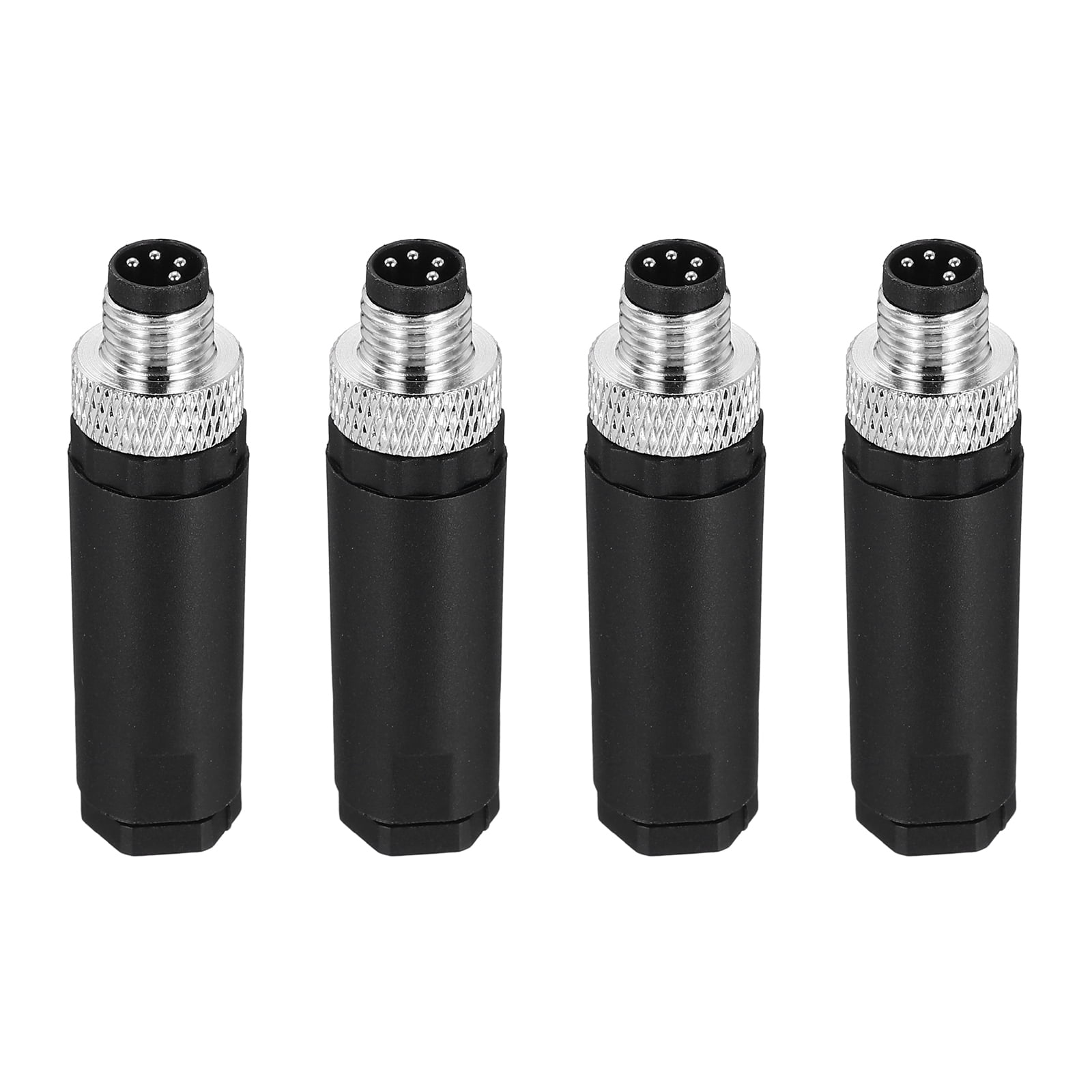 Uxcell 4 Pin M8 Male Aviation Wire Connector, 4 Pcs with 4 Wrench: TV ...