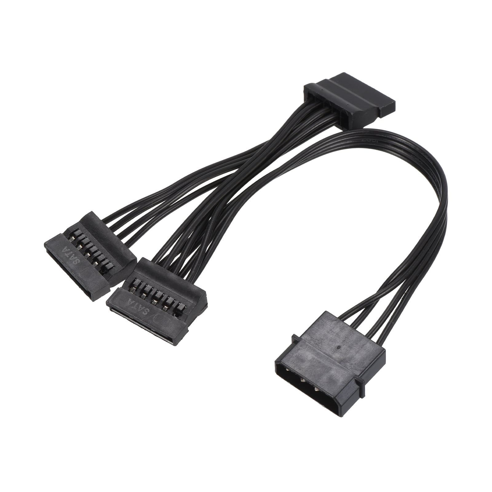 Uxcell 4 Pin Male IDE to 3X Serial ATA Female Power Splitter Converter ...