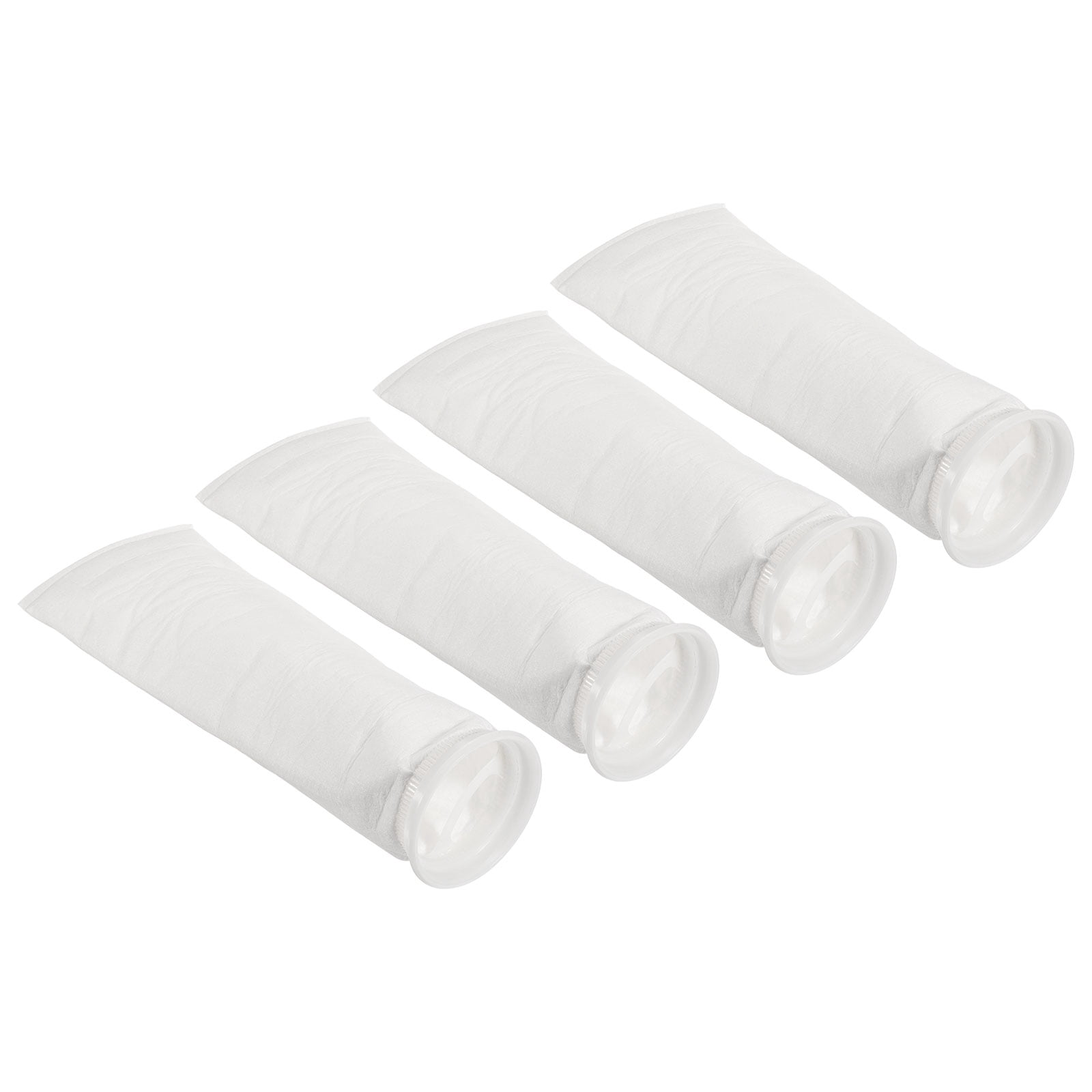 Uxcell 4'' Ring Filter Socks 5 Micron Pool Skimmer Basket, White 4 Pack ...
