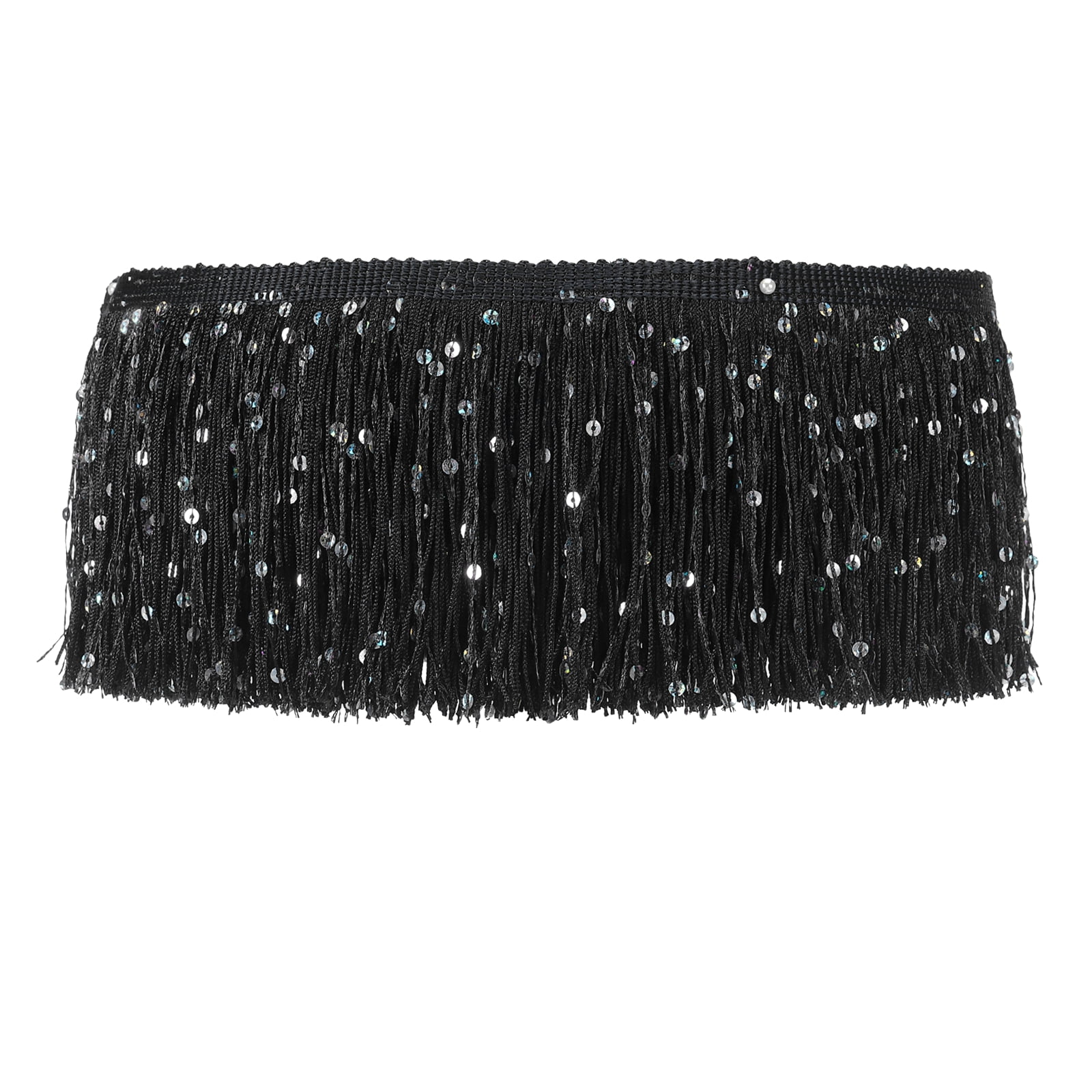 Uxcell Sequin Chainette Fringe Trim Tassel Sewing Trim Fringes for ...