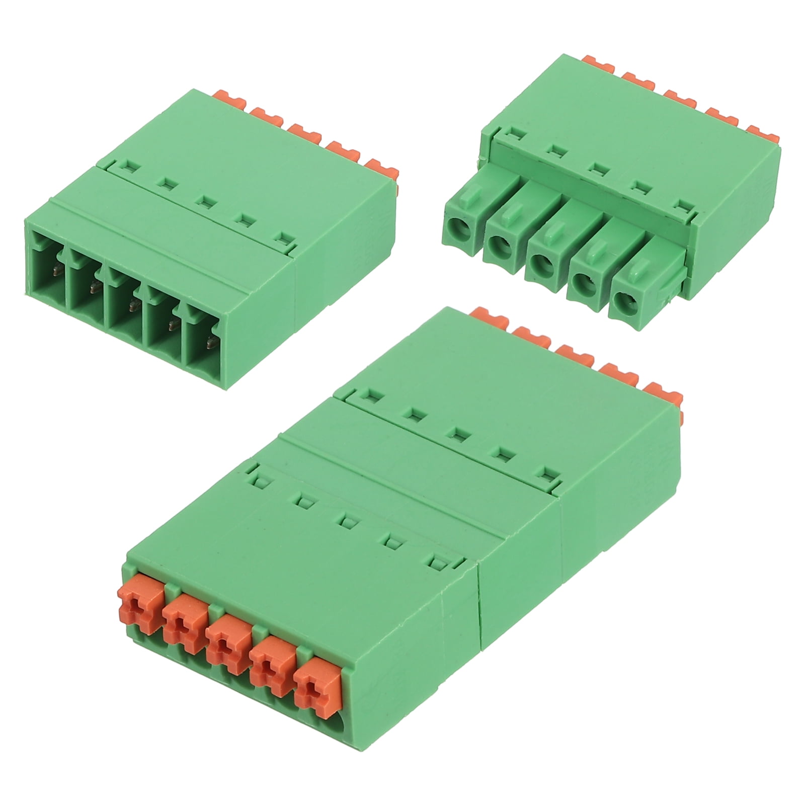 Uxcell 4 Set 2-Pin 3.81mm/0.15" Pitch PCB Mount Screw Terminal Block Connectors - Walmart.com