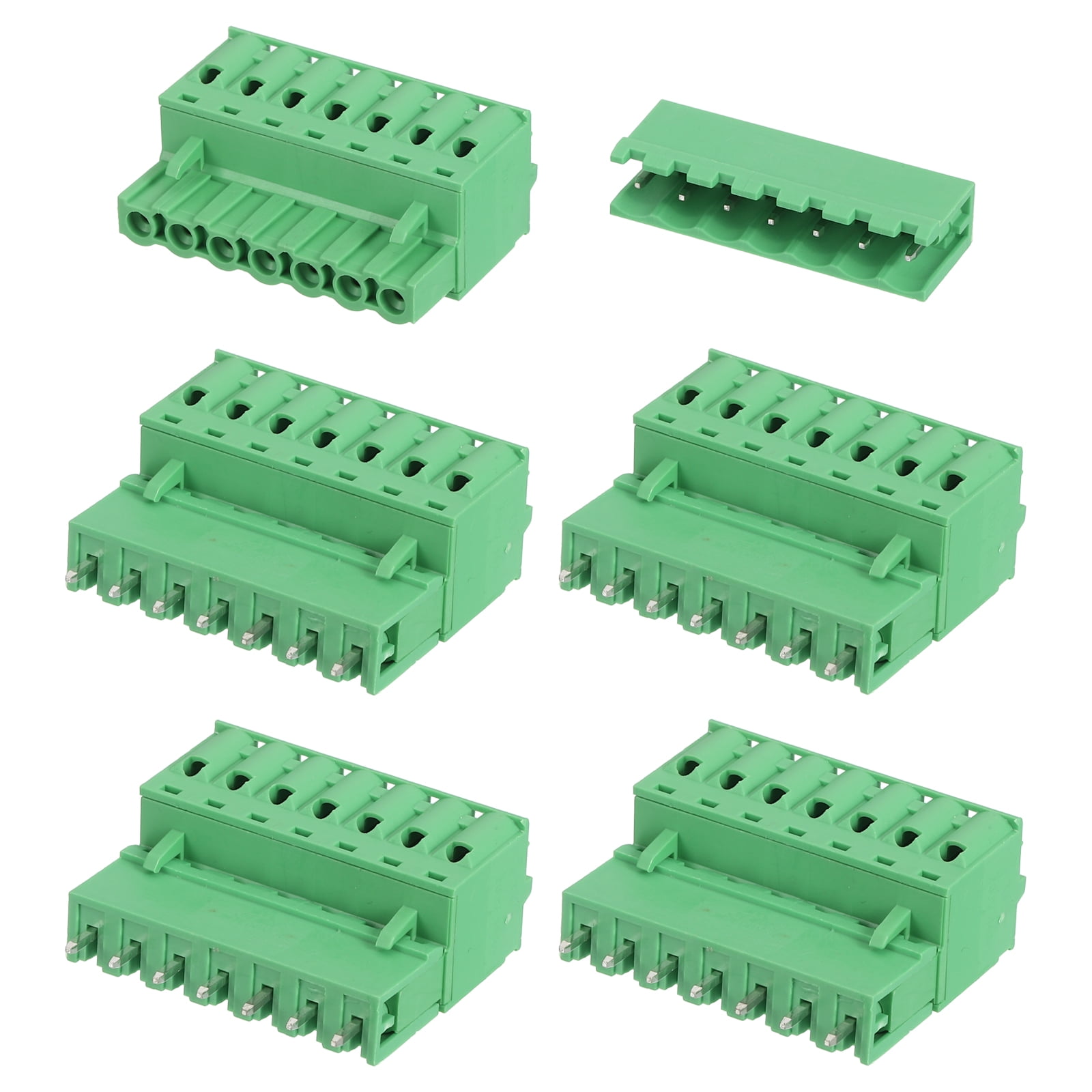 Uxcell 4 Set 2-Pin 3.81mm/0.15" Pitch PCB Mount Screw Terminal Block Connectors - Walmart.com