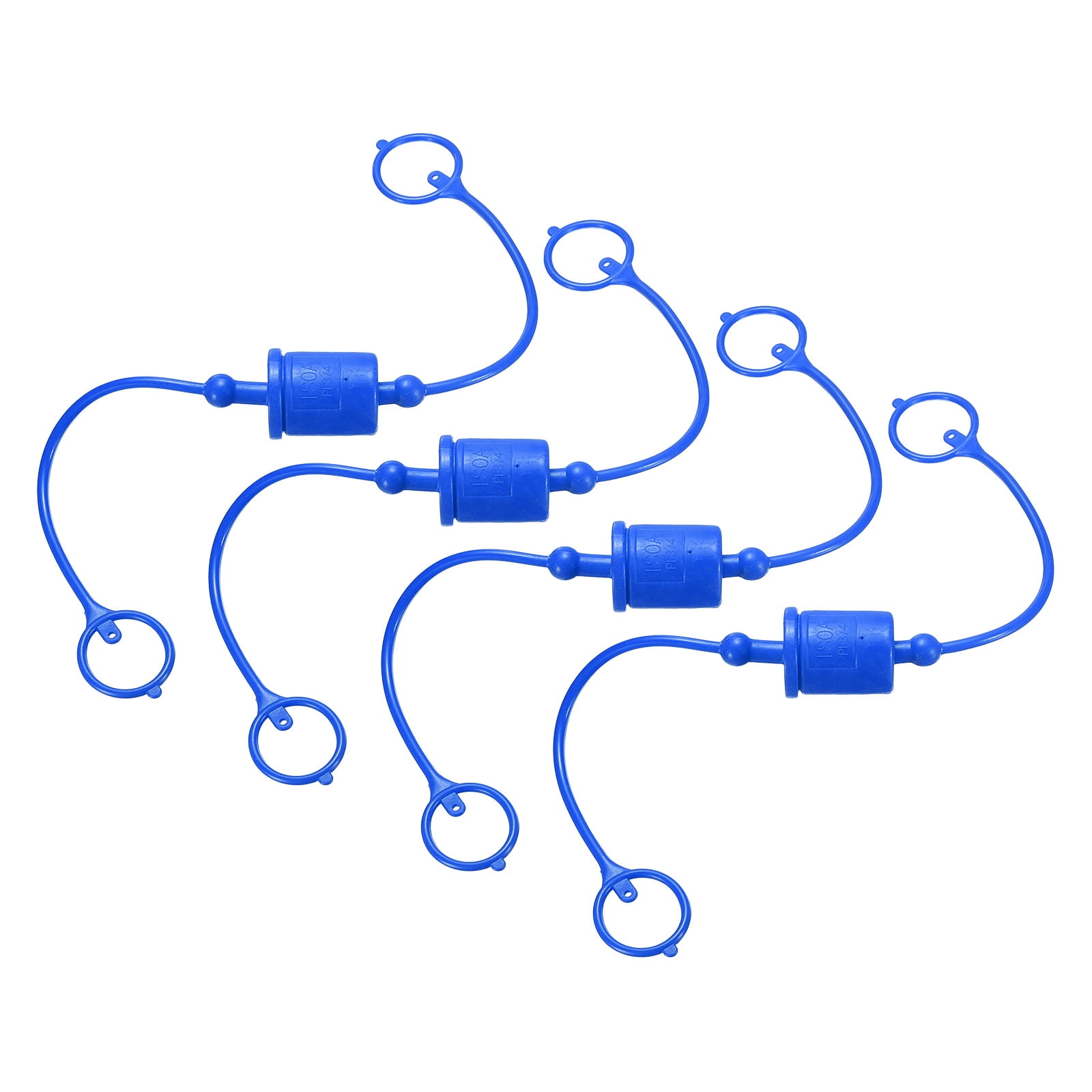 Uxcell 4 Set 3/4 ISO-A Hydraulic Hose Male Dust Cap & Female Plug Cover ...