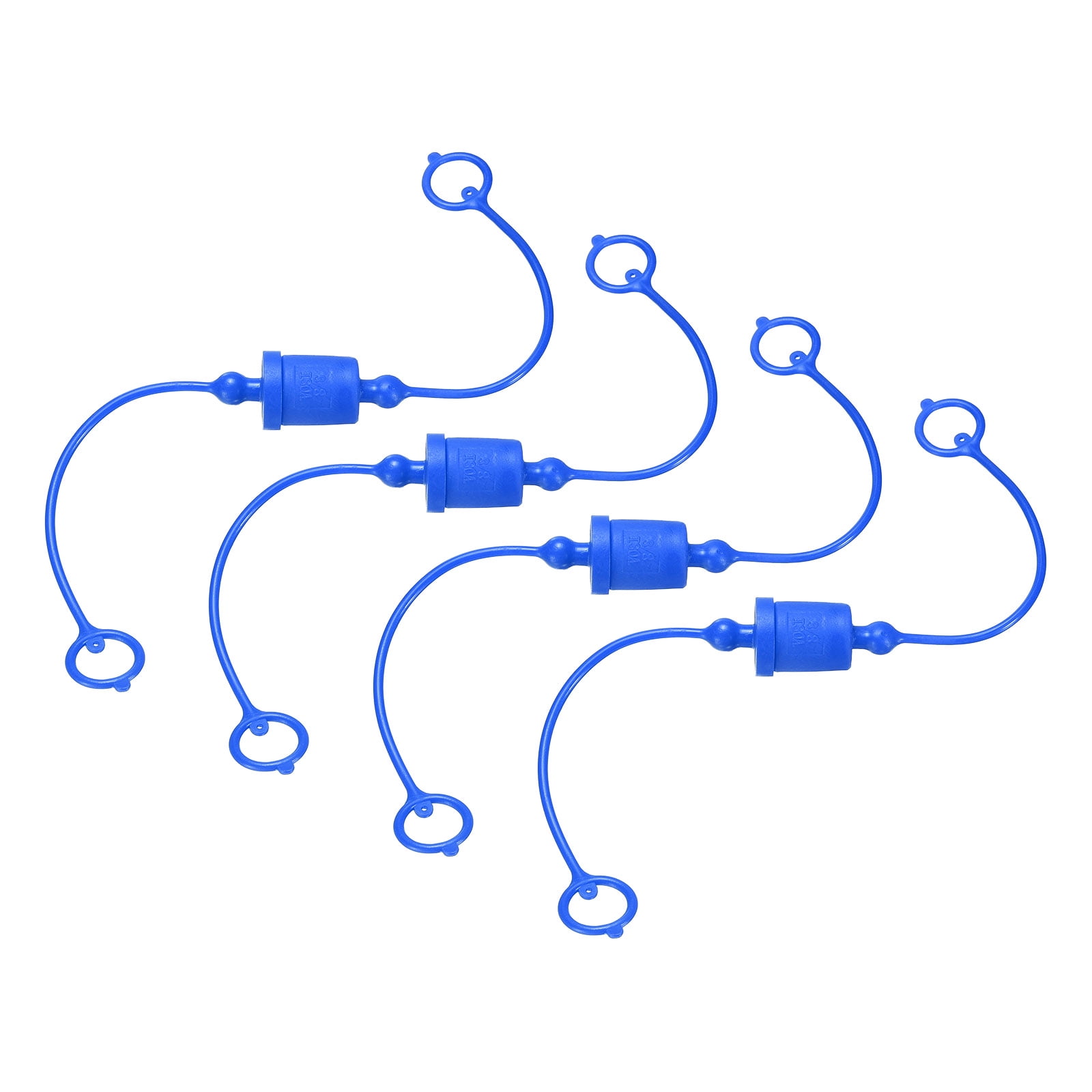 Uxcell 4 Set 3/8 ISO-A Hydraulic Hose Male Dust Cap & Female Plug Cover ...