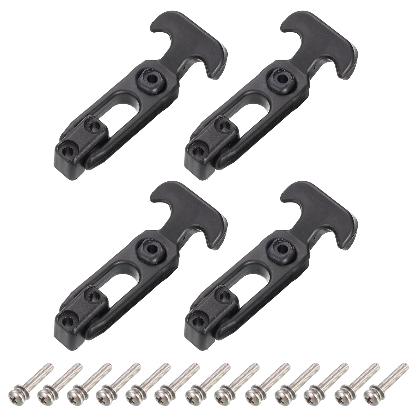 Uxcell 4 Set 4.4 Inch Flexible Rubber T-Handle Hasp Draw Latches for ...