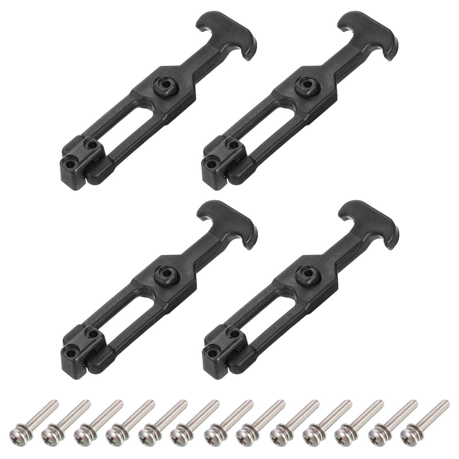 Uxcell 4 Set 6.3 Inch Flexible Rubber T-Handle Hasp Draw Latches for ...