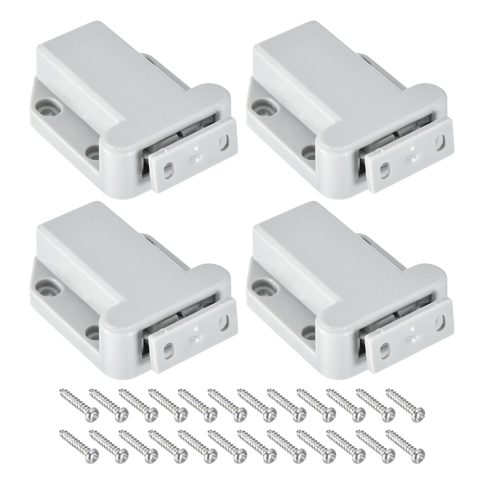 Uxcell 4 Set ABS Automatic Spring Loaded Push to Open Door Catch Touch ...