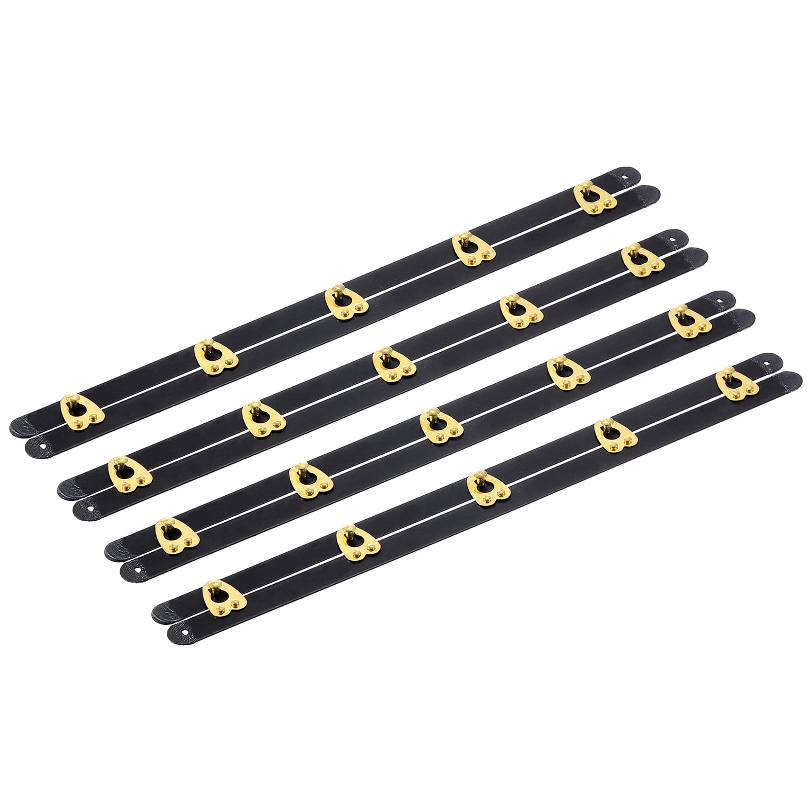 Uxcell 4 Set Corset Busk, 11" Black Steel Boning Support with Gold ...