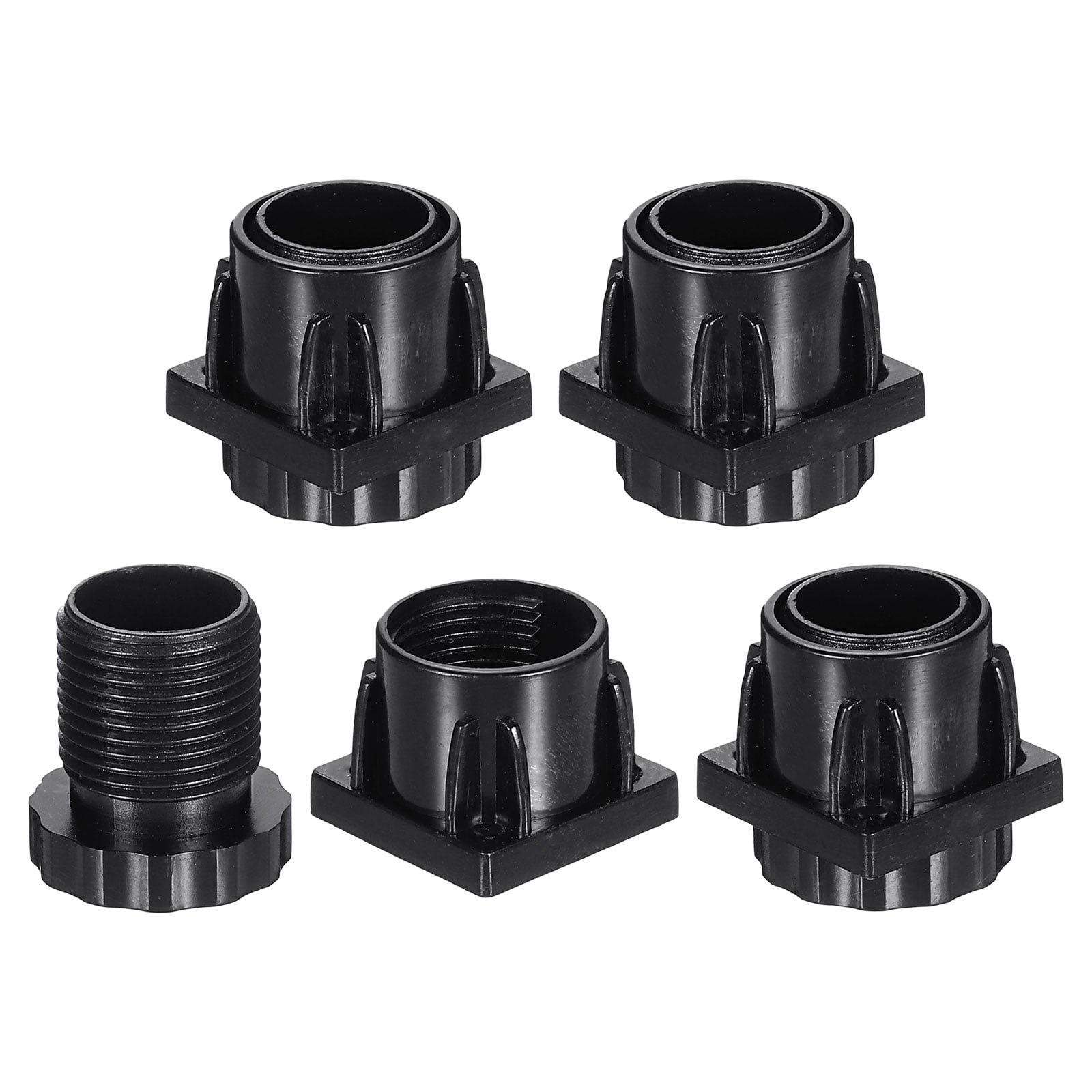 Uxcell 4 Set Leveling Feet, 25x25mm Plastic Adjustable Furniture Leg ...