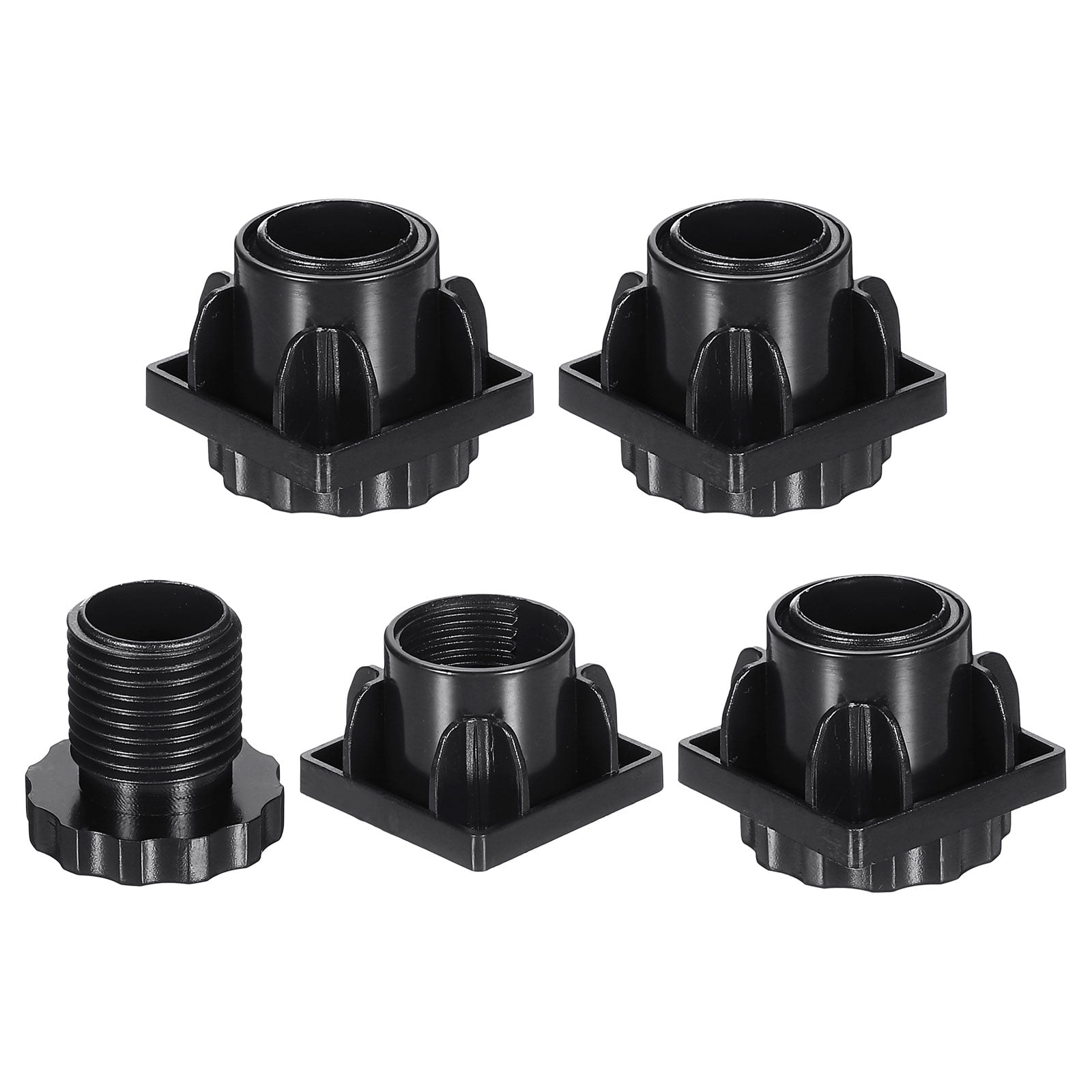 Uxcell 4 Set Leveling Feet, 30x30mm Plastic Adjustable Furniture Leg ...